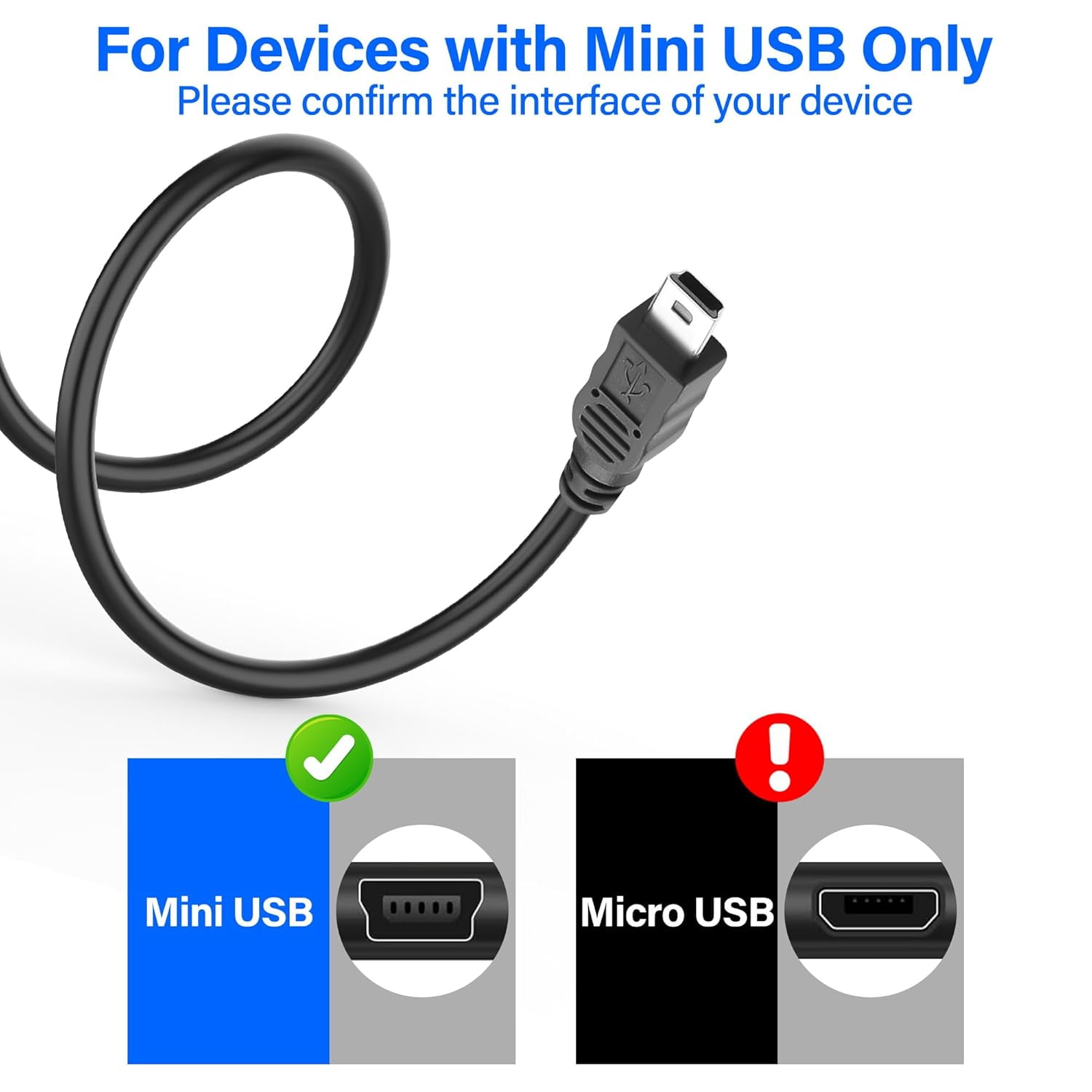 GHRTGR-Type C Charging Cable USB C to USB C +Mini USB Splitter Cable ...