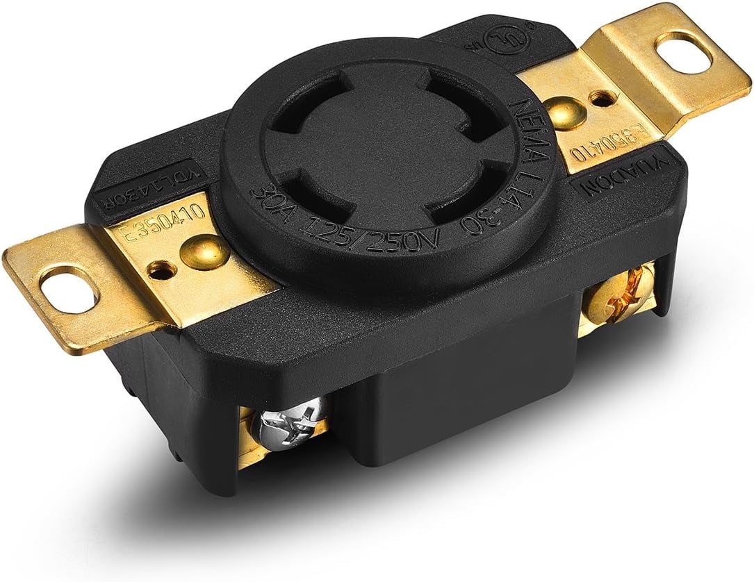 GHRTGR-UL Listed NEMA L14-30R Receptacle Connector Socket,30A 30 Amp,AC ...