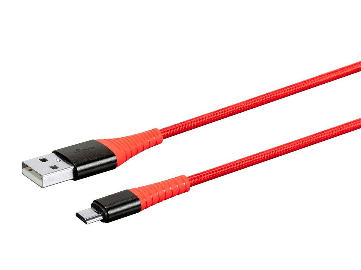 GHRTGR-USB 2.0 Micro B to Type A Charge & Sync Cable - 6 Feet - Red ...