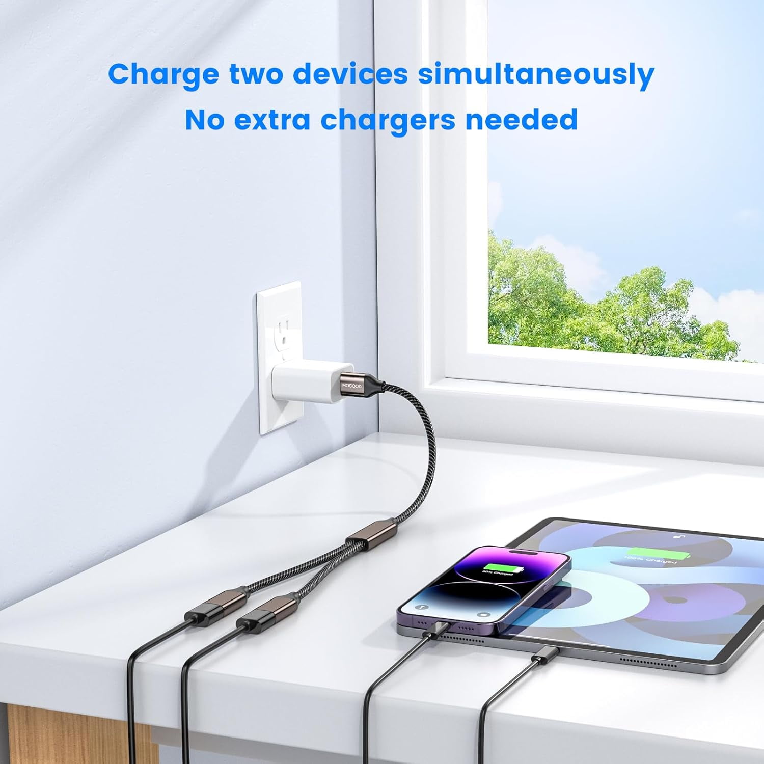 GHRTGR-USB Splitter 1 in 2 Out,USB 3.0 Splitter Y Cable,Dual USB Port ...