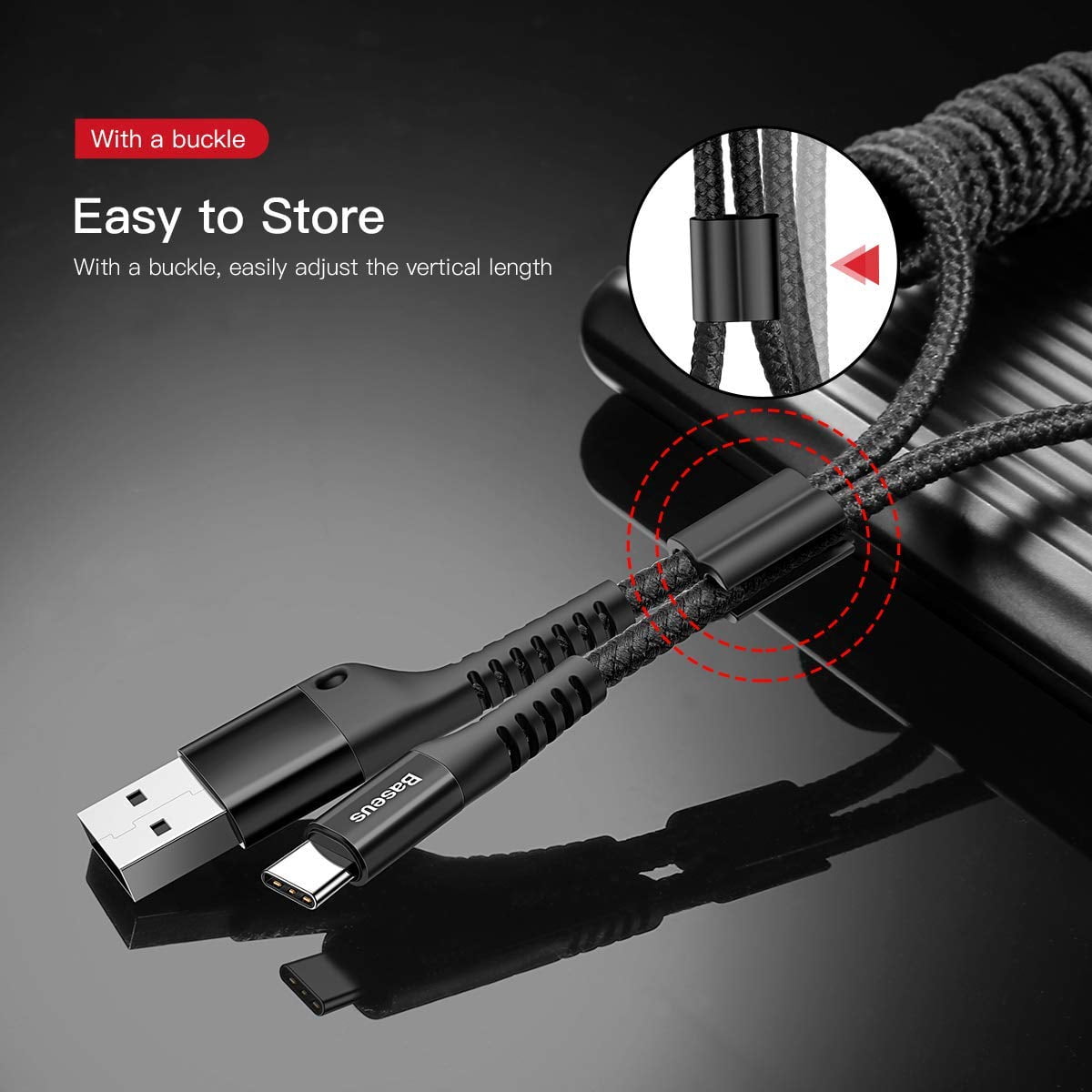 GHRTGR-USB Type C Cable for Car, 100W Retractable Coiled USB A to USB C ...