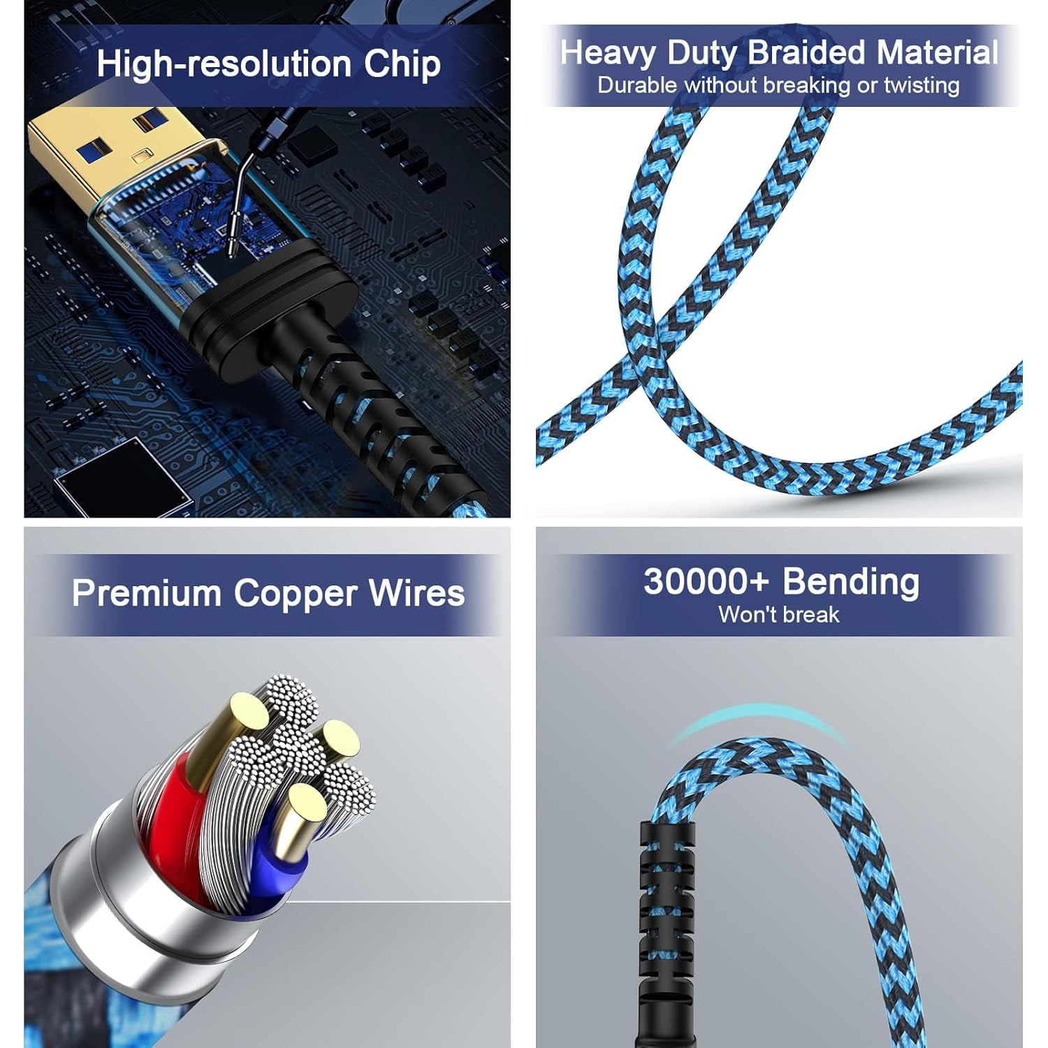 GHRTGR-USB to USB 3.0 Cable 10FT Type A Male to Type A Male Cable ...