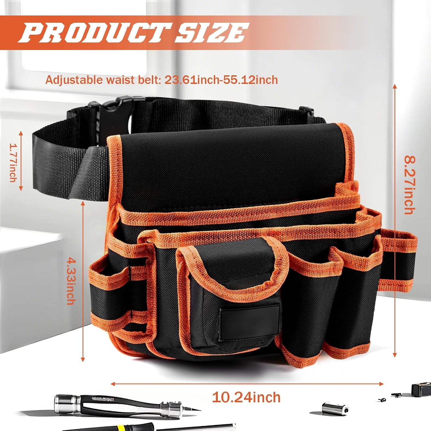 GHRTGR-Ultra-Thick Men's Tool Belts Fits Waist 31”to 52” Adjustable ...