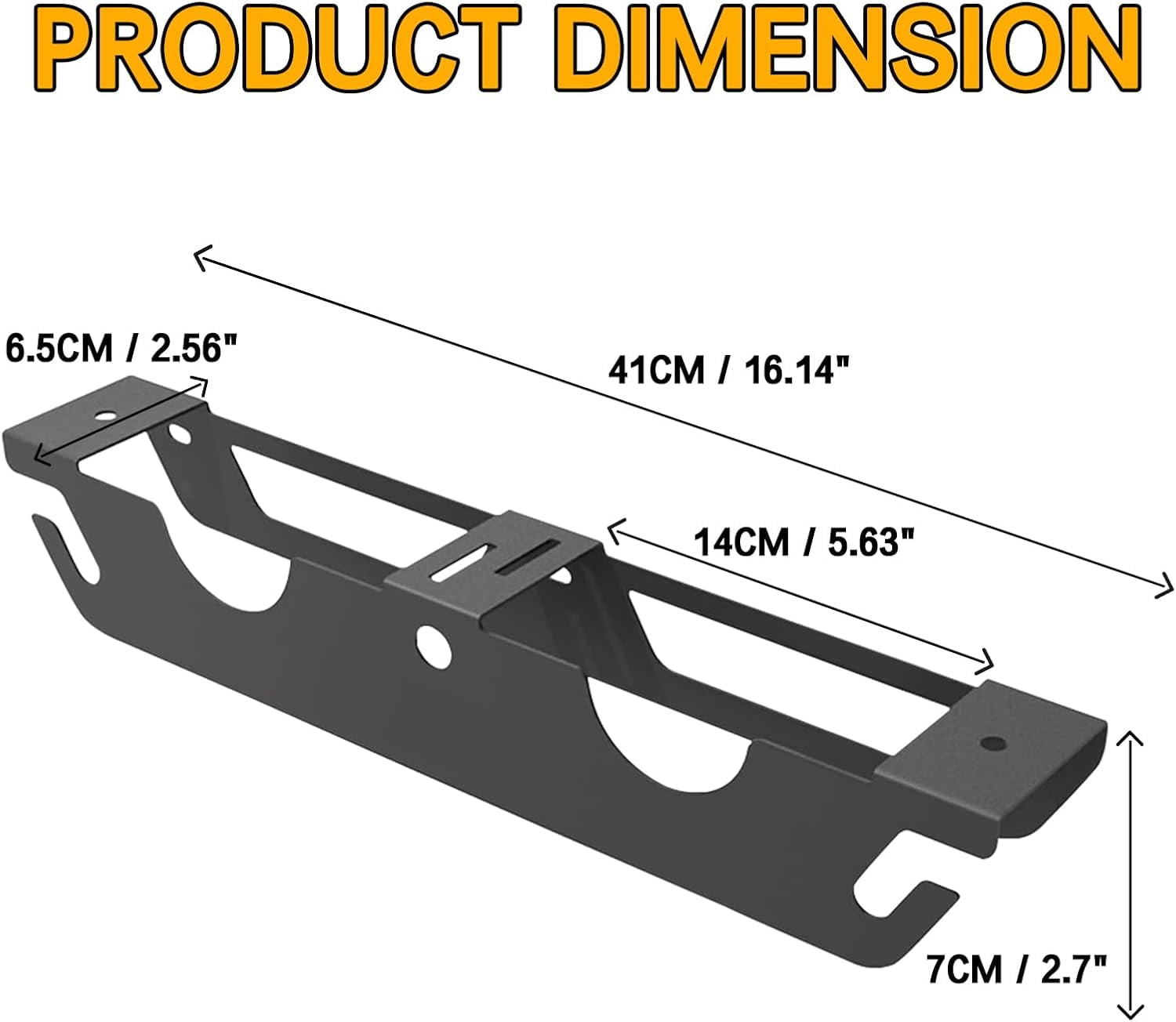 GHRTGR-Wall-Mounted Angle Grinder Holder 2-Bay Storage Rack with Cord ...