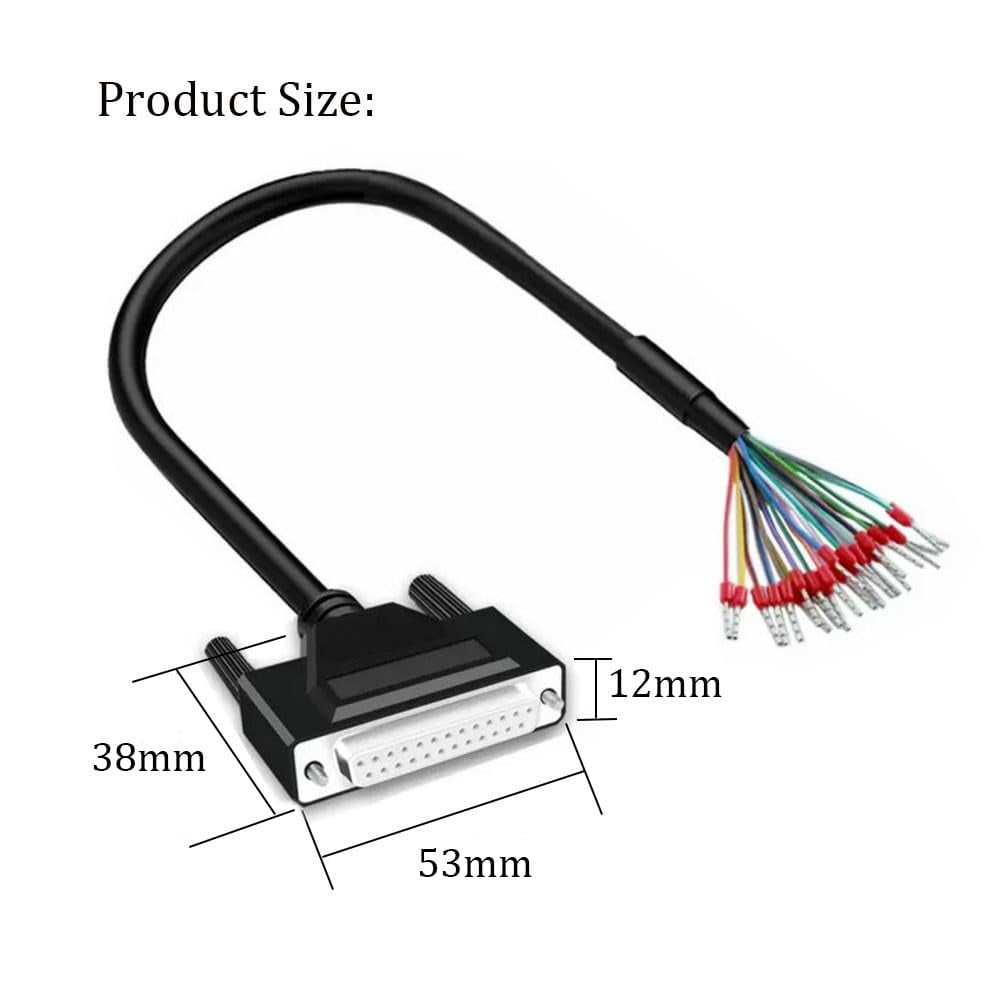 GHRTGR-Willwewon 10Ft 3m 26AWG DB25 Female RS232 25 Pin Serial ...