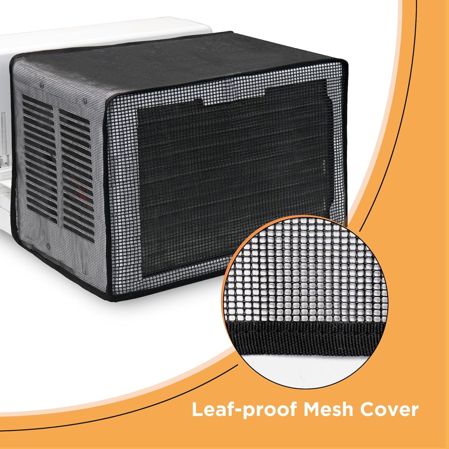 GHRTGR-Window AC Cover for U-Shaped Window Air Conditioner Unit,Mesh ...