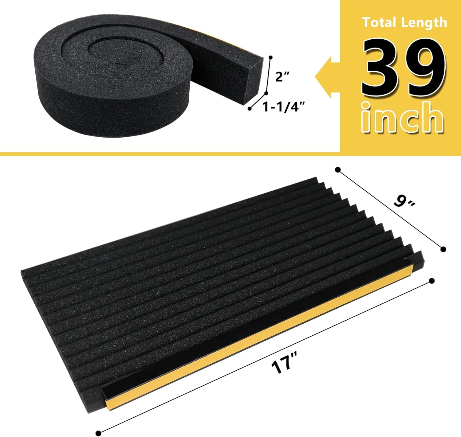 GHRTGR-Window Air Conditioner Foam Insulated Panels, 17" H x 9" W x 7/8 ...