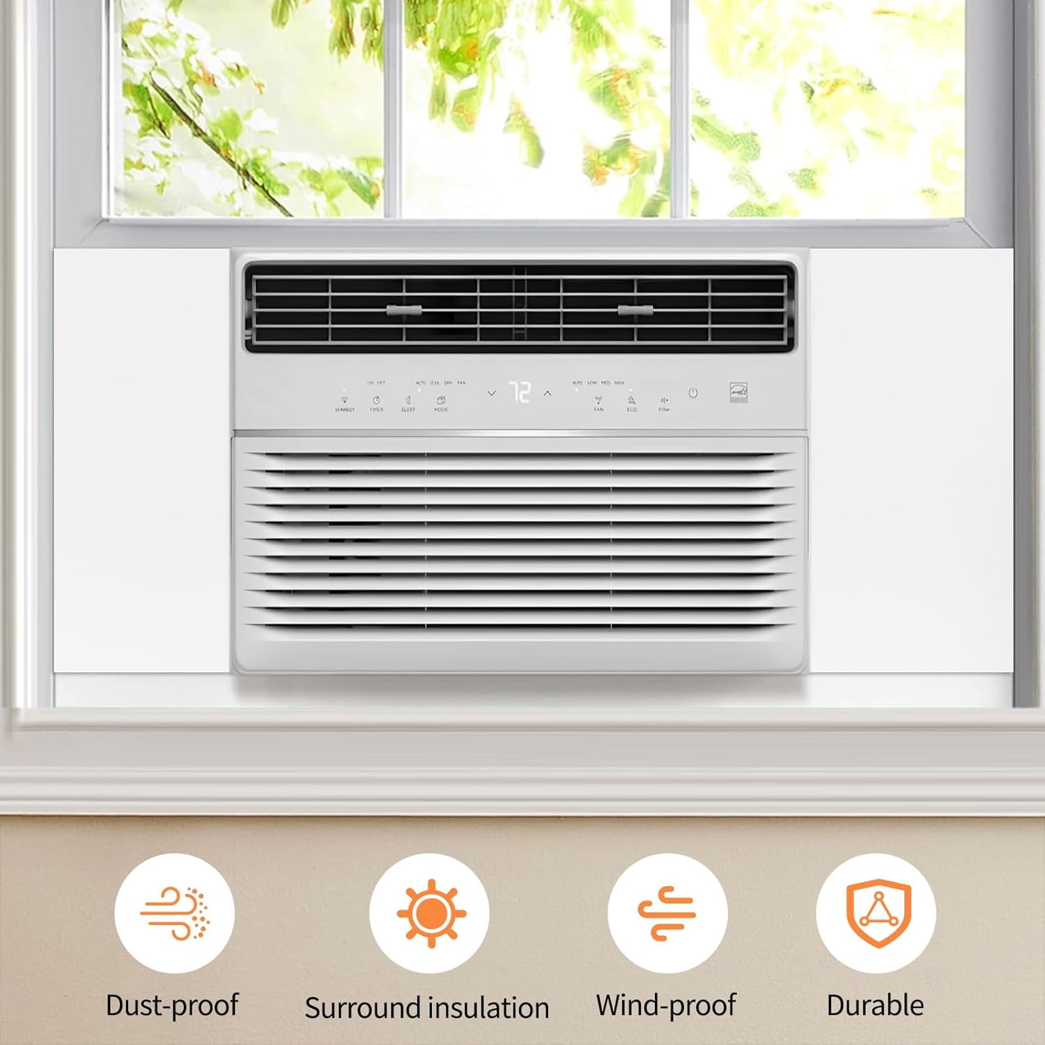 GHRTGR-Window Air Conditioner Insulated Foam Panels, Winter Surround ...