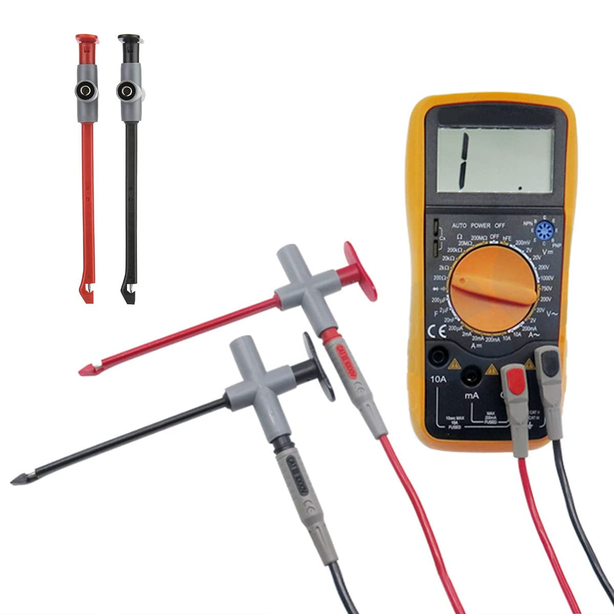 GHRTGR-Wire Piercing Probe Clip, 2Pcs Insulation Piercing Clip Test ...