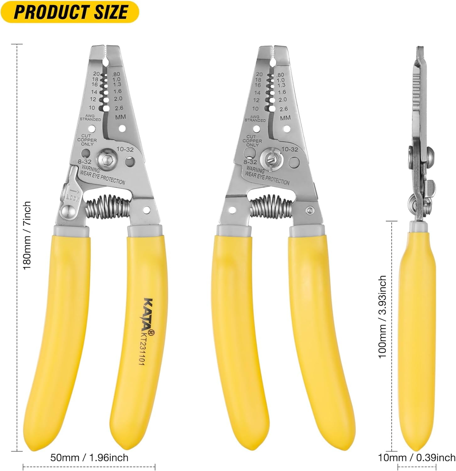 GHRTGR-Wire Stripper Tool Crimper for Electricians: 7 Inch Wire Cutter ...