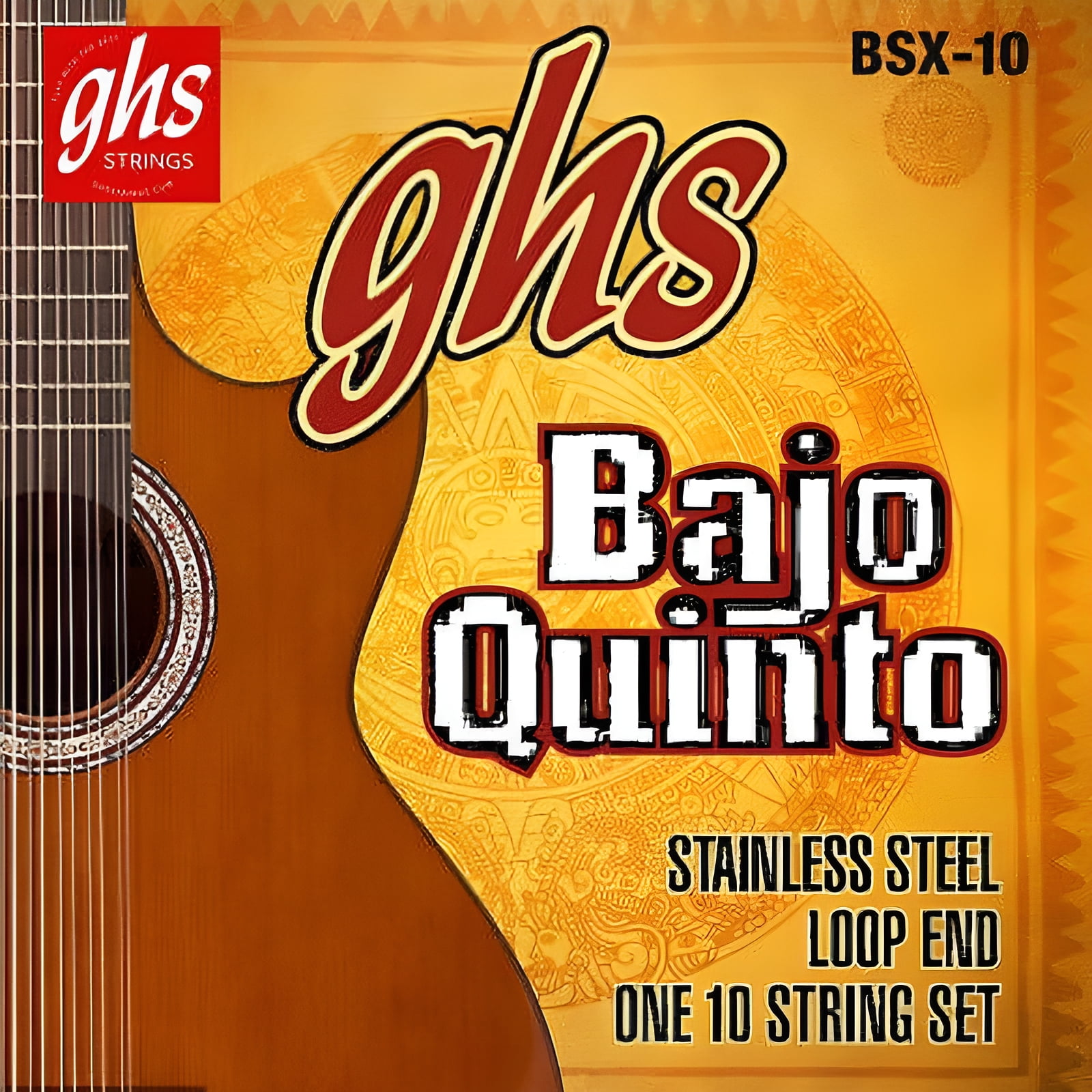GHS BSX10 Stainless Steel Bajo Quinto, 10-String Set - Walmart.com