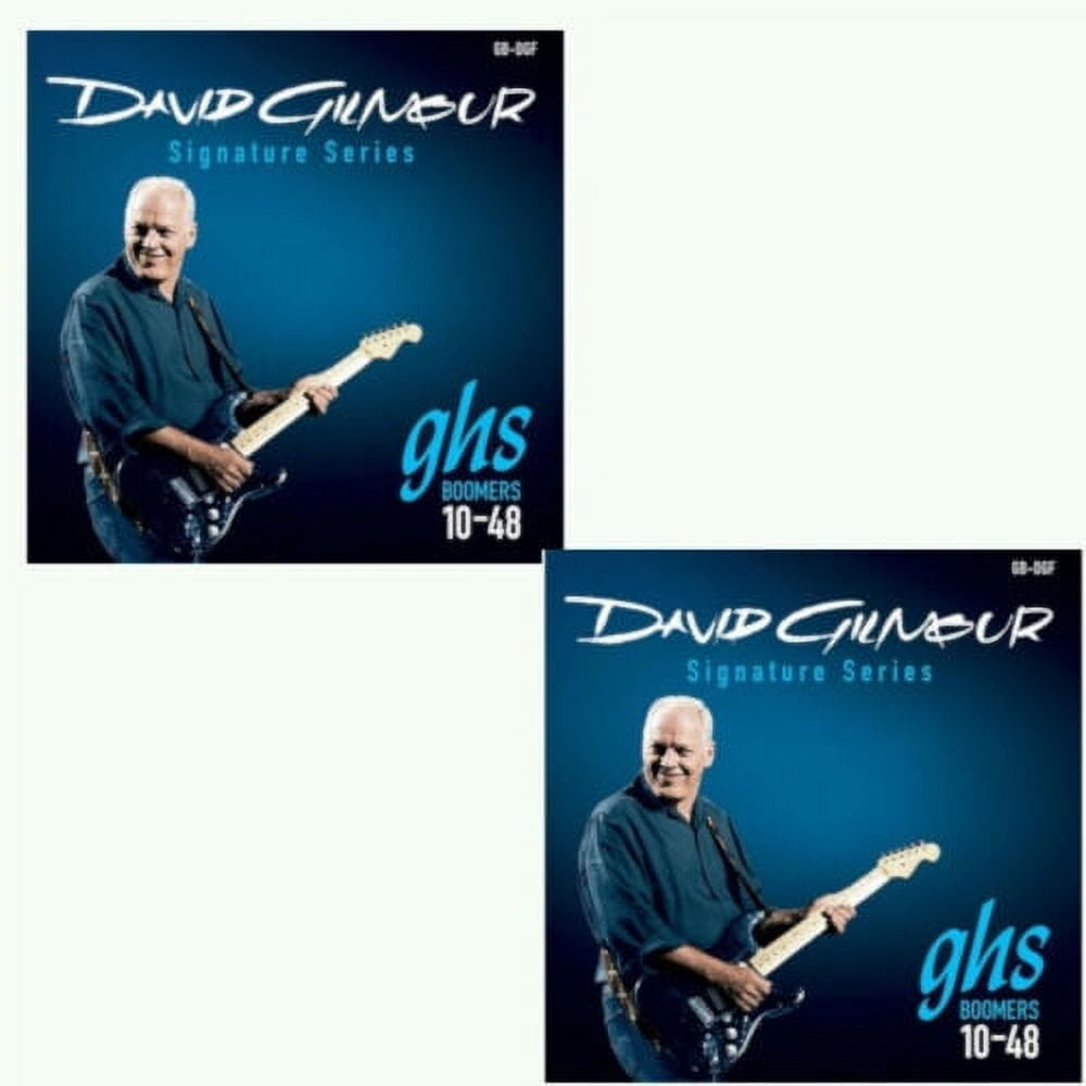GHS Guitar Strings 2-Pack David Gilmour SIgnature Blue Strat Set 10-48 ...