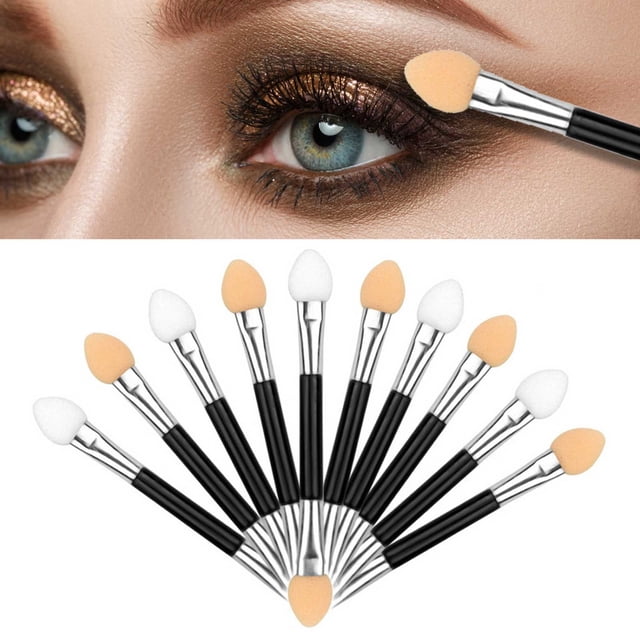 GHSOHS 10Pcs Eyeshadow Makeup Brushes Set Dual Sides Eye Shadow Sponge ...