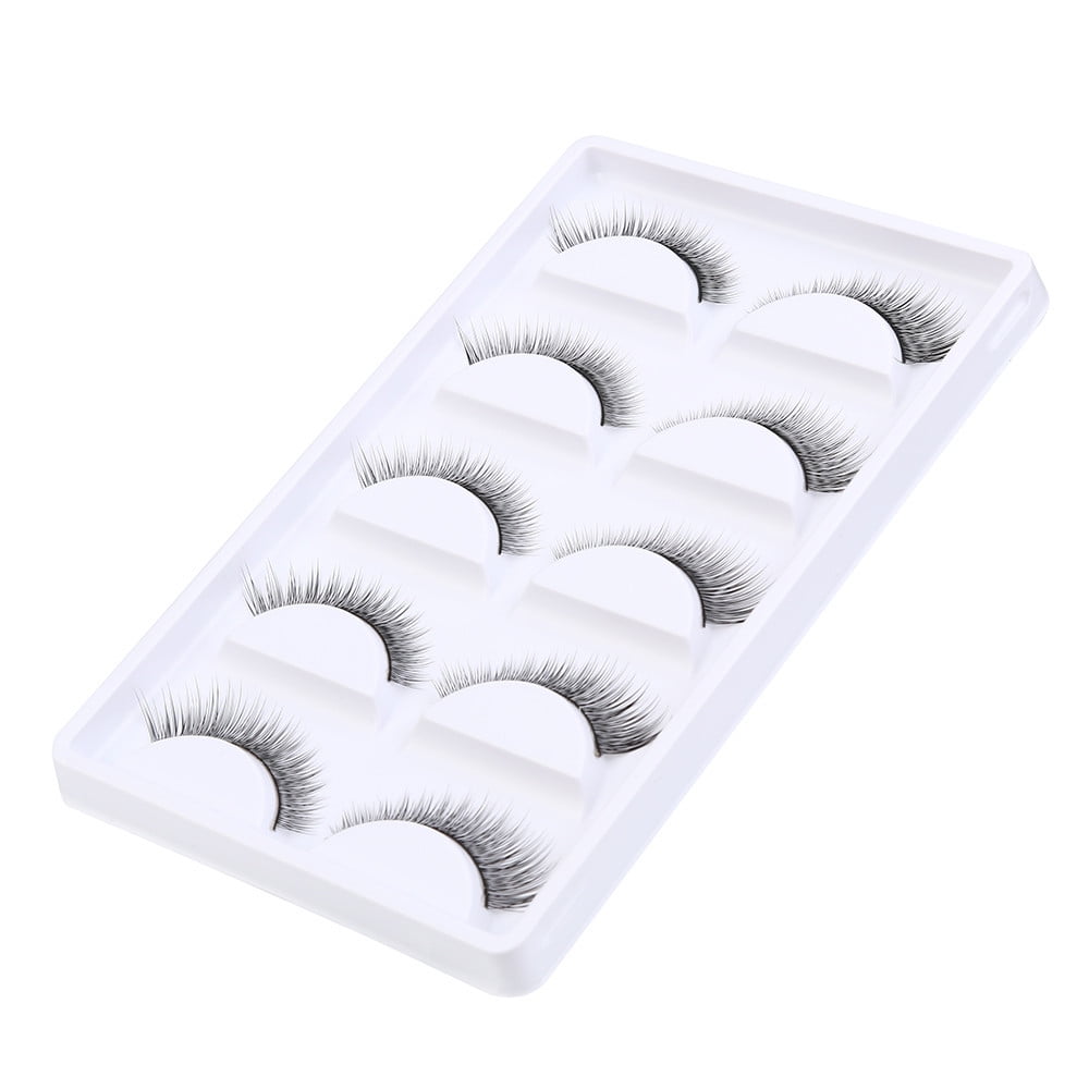 GHSOHS 5 Pairs Eyelashes Black Lash Clusters Wispy Big Long Curly Manga ...