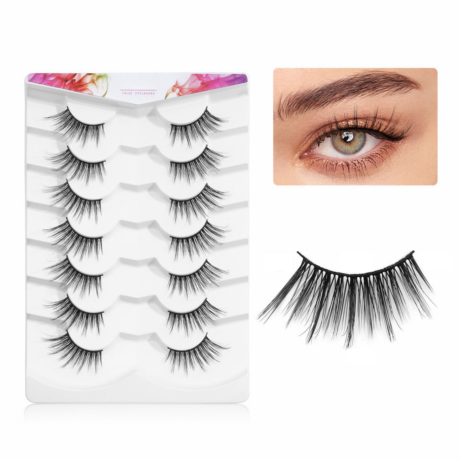 GHSOHS 7 Pairs Half Eyelashes Half Eye 3d Manga Lash Clusters ...