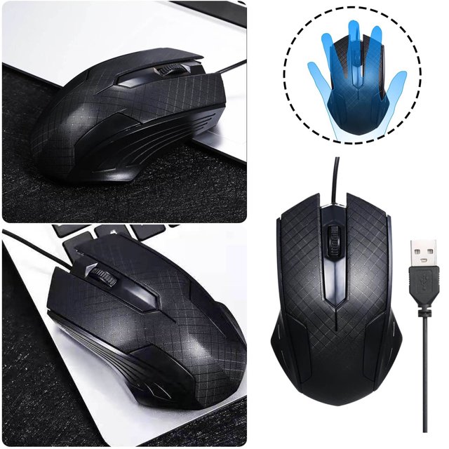 GHSOHS Computer Mouse Universal Wired Gaming Mouse Fashion Gaming Mouse ...