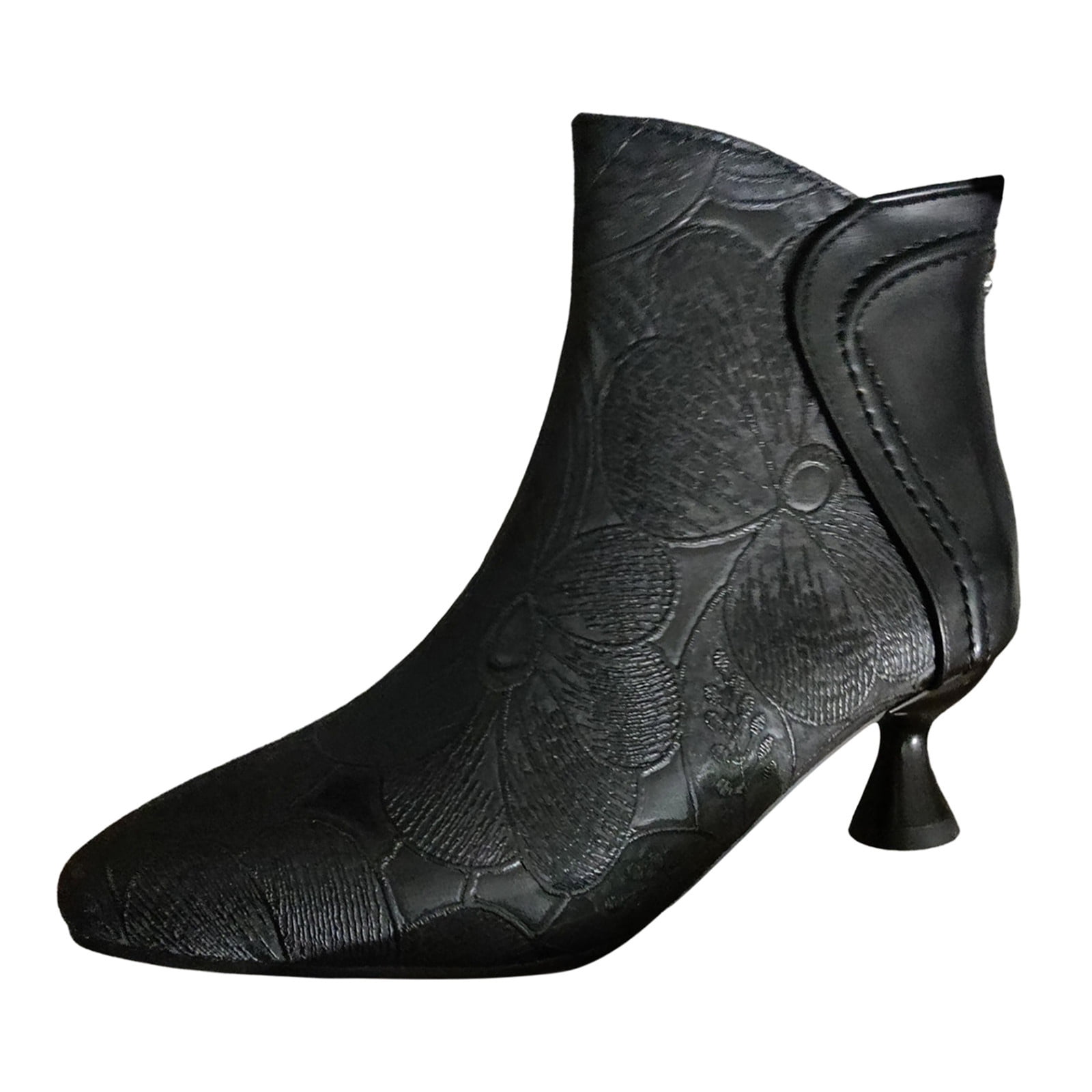 GHSOHS Cowboy Boots for Women Comfort Boots Ankle Boots Shoes Wide Calf ...