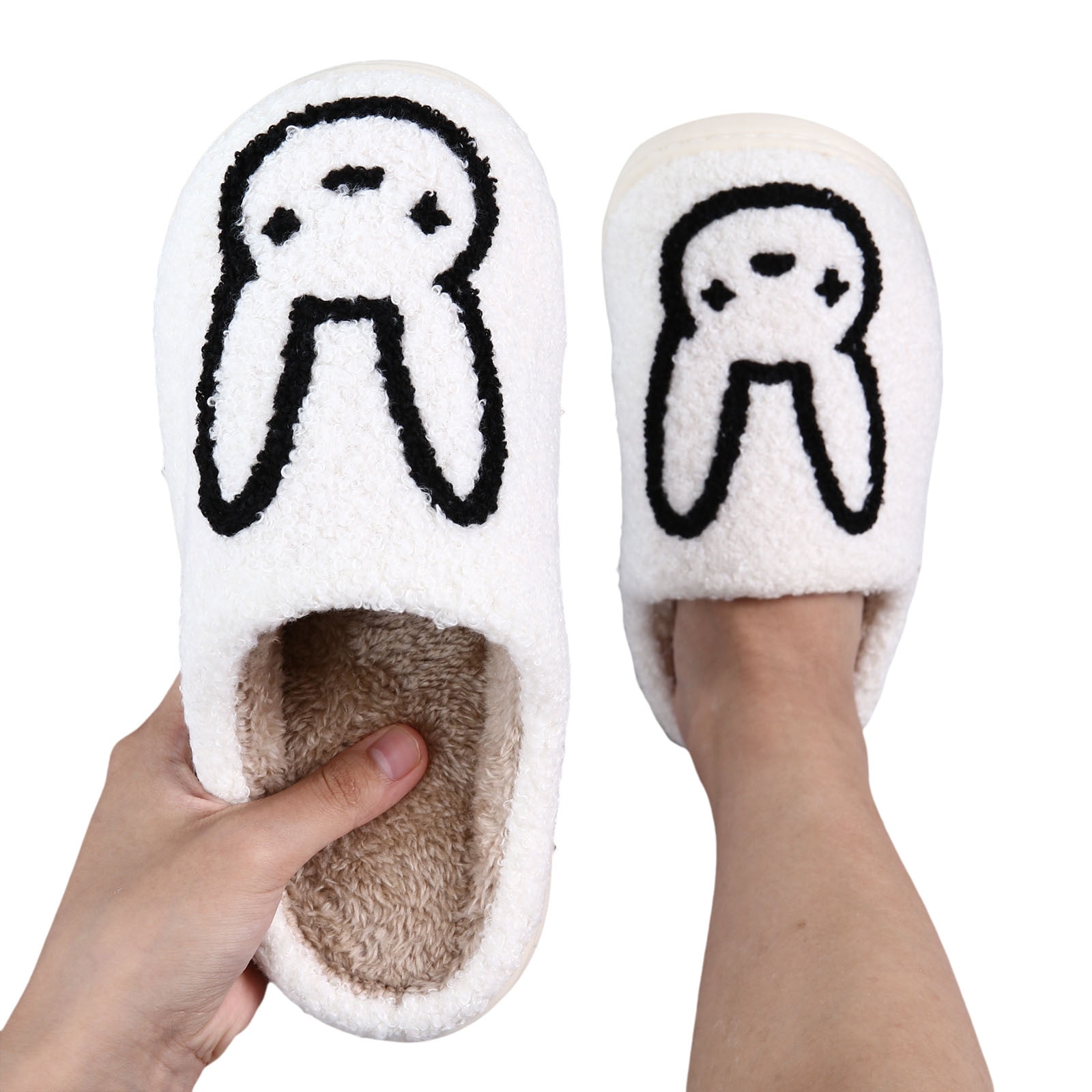 GHSOHS Cute Bunny House Slippers for Women Indoor Outdoor Warm Flat ...