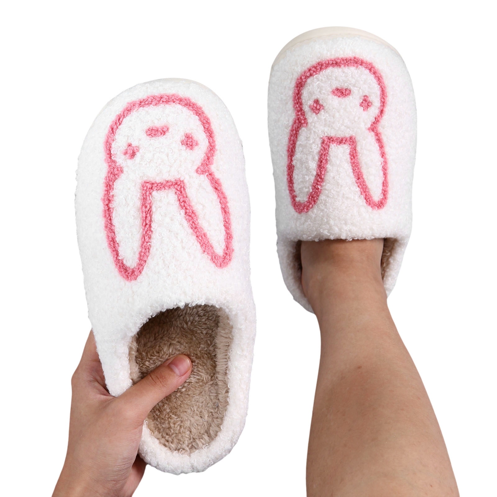 GHSOHS Cute Bunny House Slippers for Women Indoor Outdoor Warm Flat ...