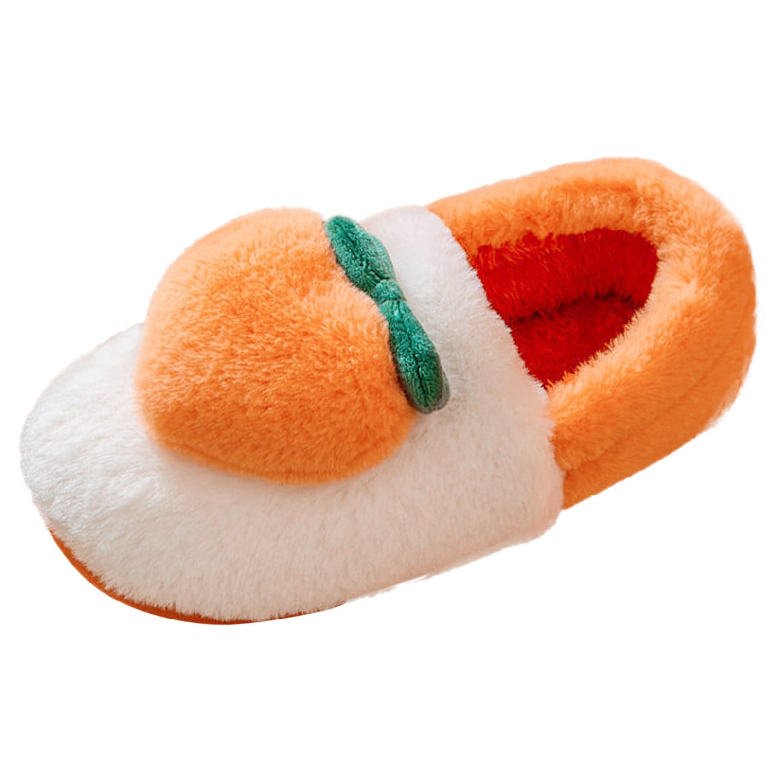 GHSOHS Cute Peach Heart Fuzzy Slippers for Women Kawaii Warm Comfort ...
