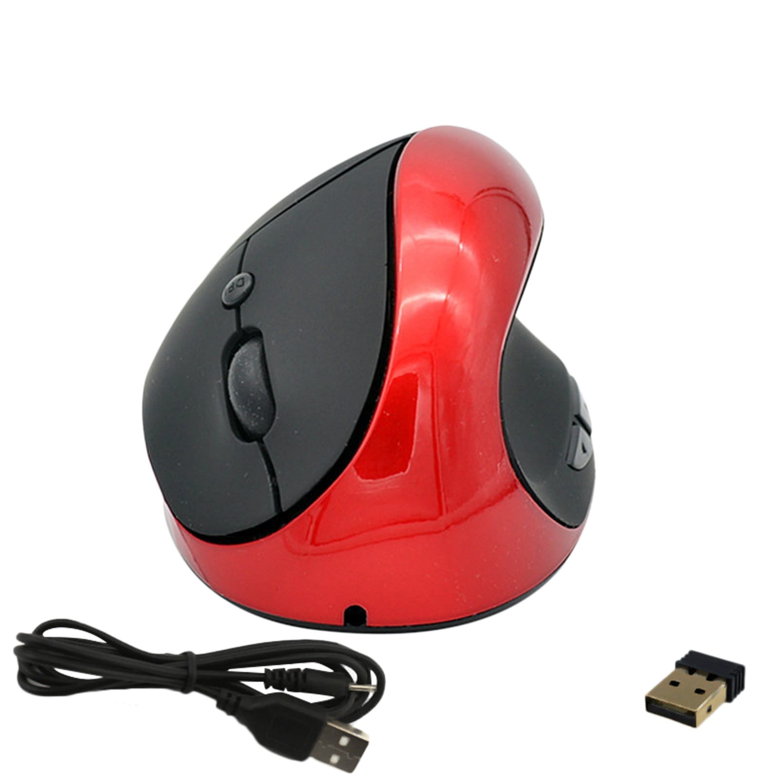 GHSOHS Ergonomic Wireless Mouse with USB Receiver Vertical Optical 4G ...