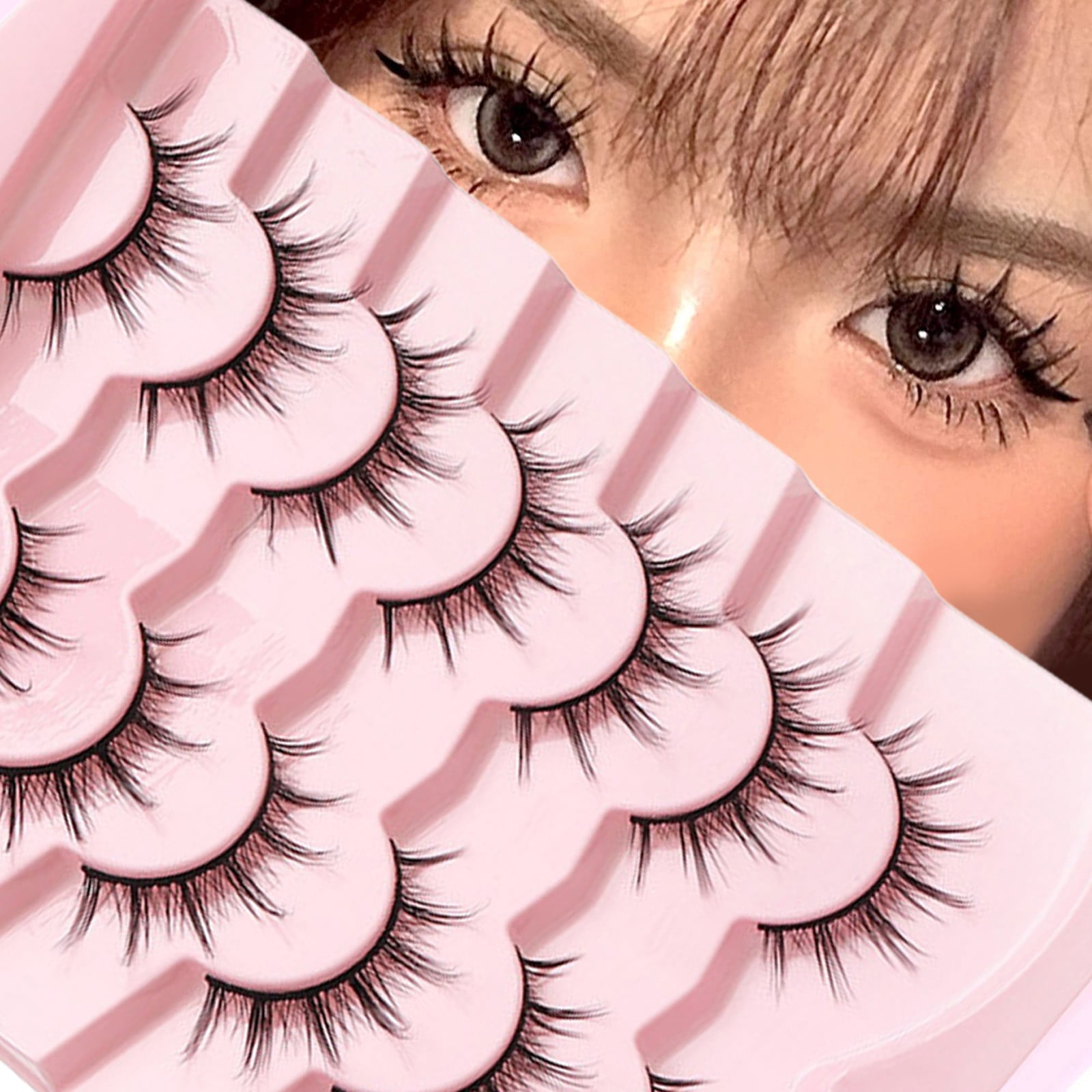 GHSOHS Eyelashes Lash Clusters Manga Lashes Natural Look False ...