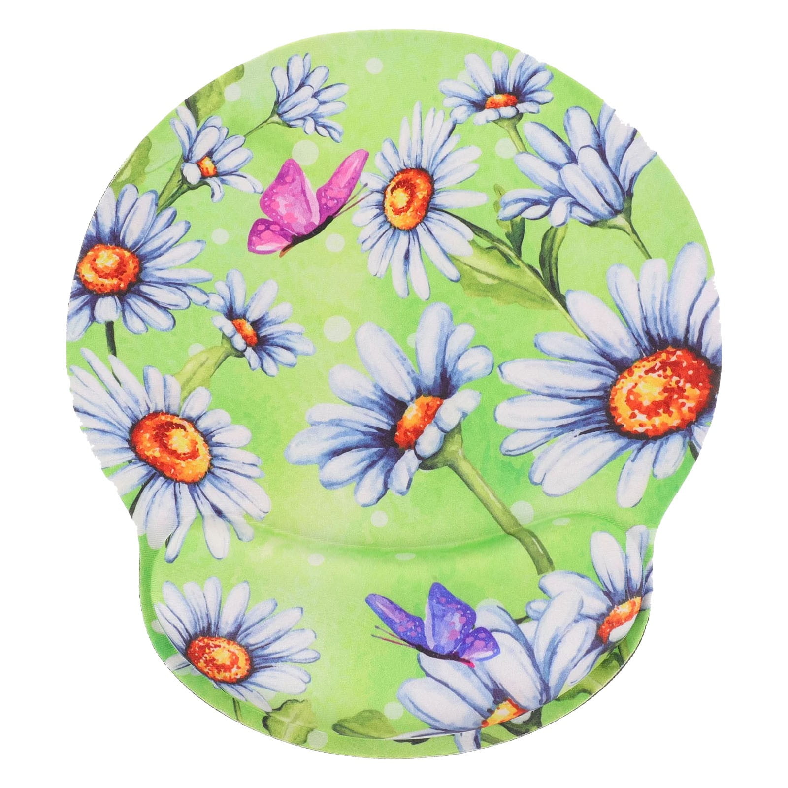 GHSOHS Floral Mousepad with Wrist Support Ergonomic Mouse Pad with ...