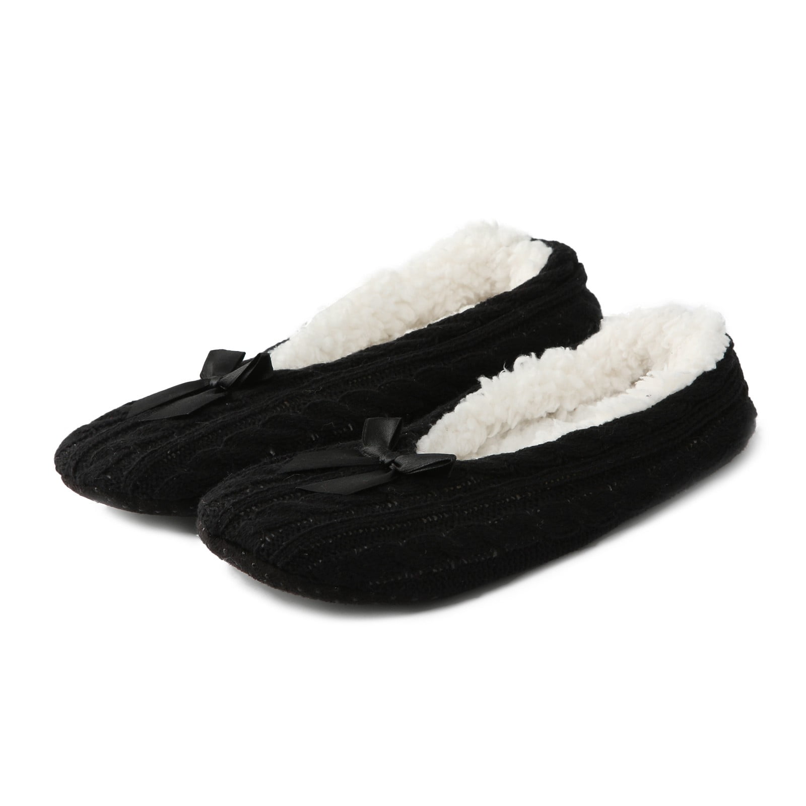 GHSOHS Fuzzy Slippers for Women Memory Foam Lightweight Bedroom Home ...