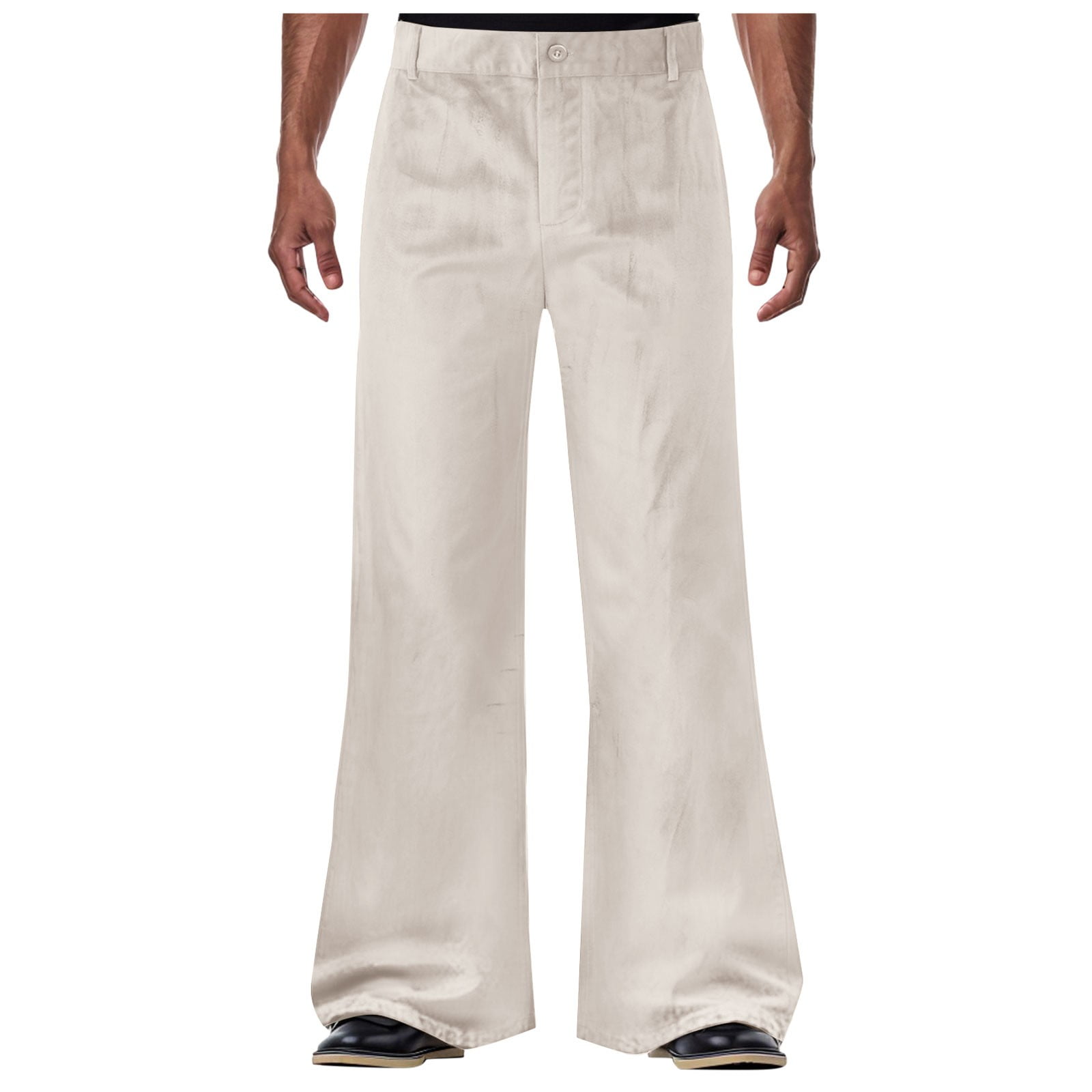GHSOHS Men's Velvet Bell Bottom Pants Relaxed Vintage 60s 70s Disco ...
