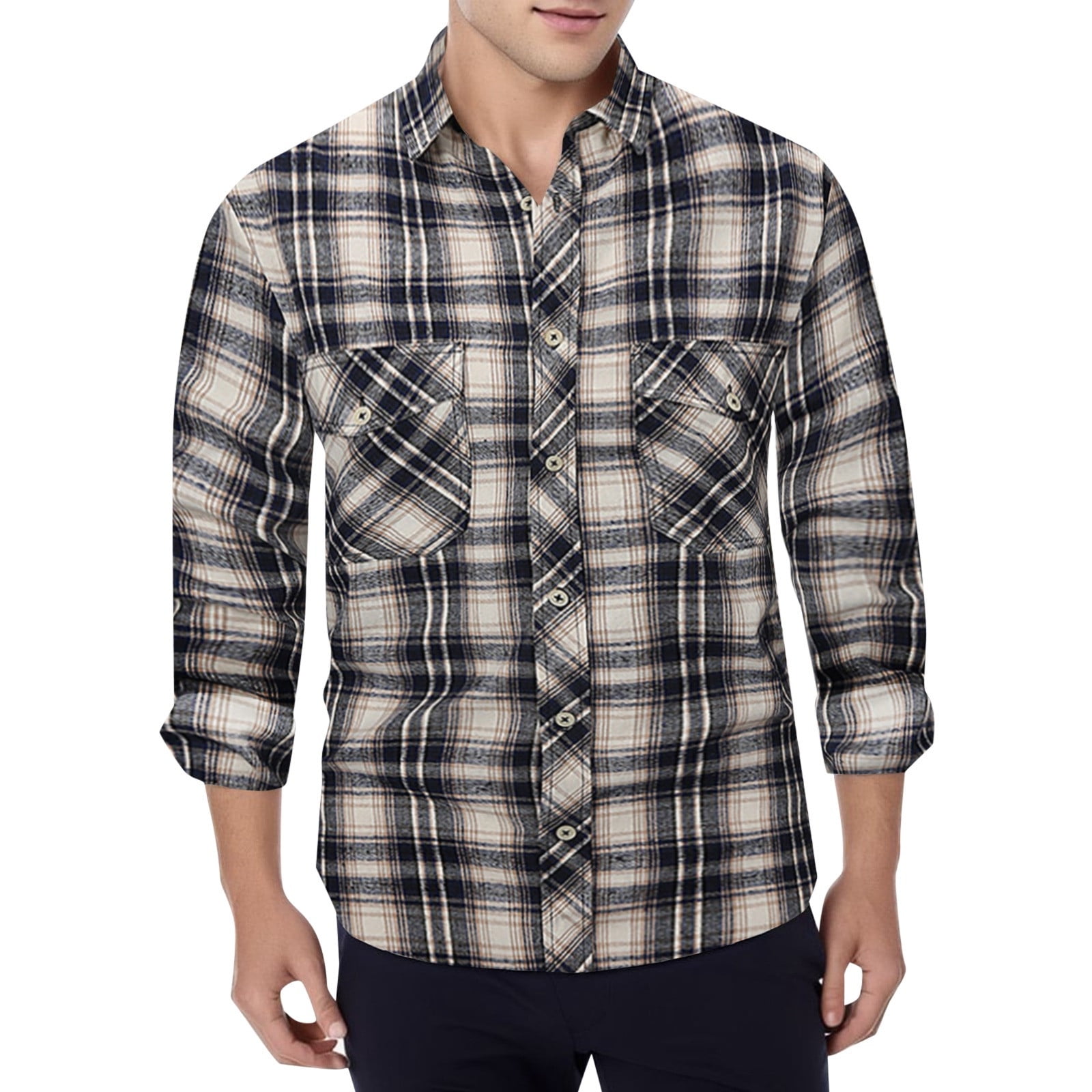 GHSOHS Mens Shirts Business Casual Shirts for Men Fashion Camisas Tops ...