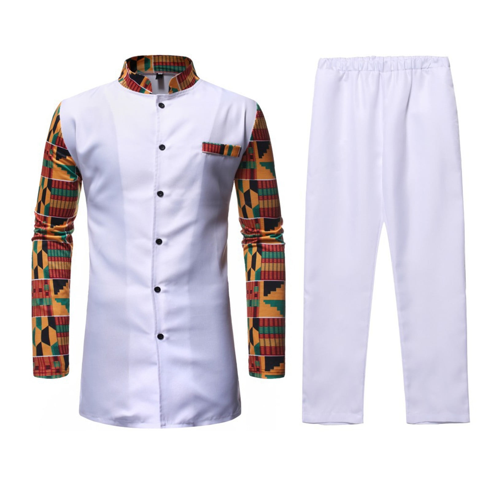 GHSOHS Mens Sweat Suits 2 Piece Set Suits for Men Traditional Suit Long ...