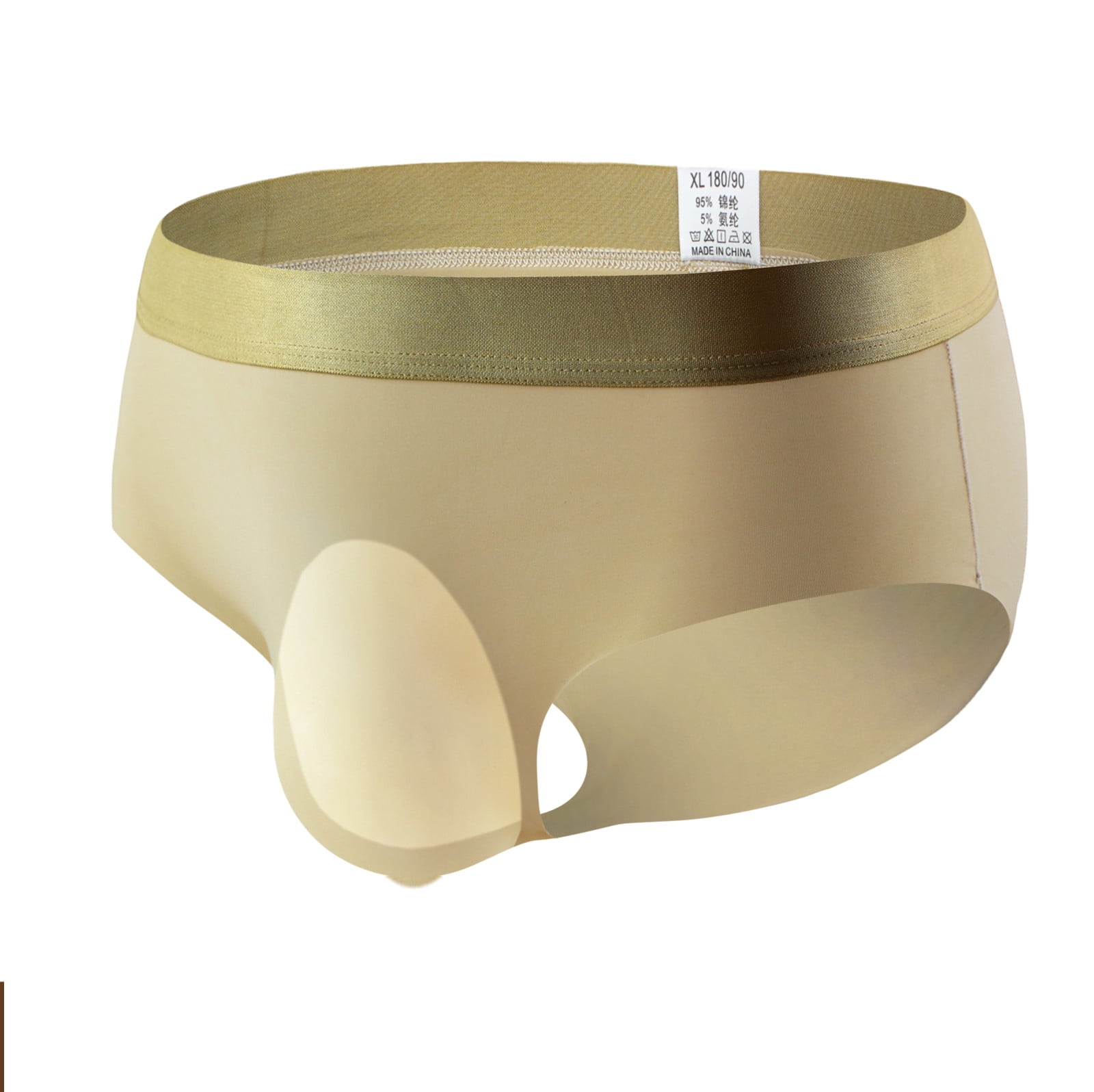 GHSOHS Mens Underwear Low Rise T Back Briefs Seamless Breathable Soft Ice Silk Thongs String ...