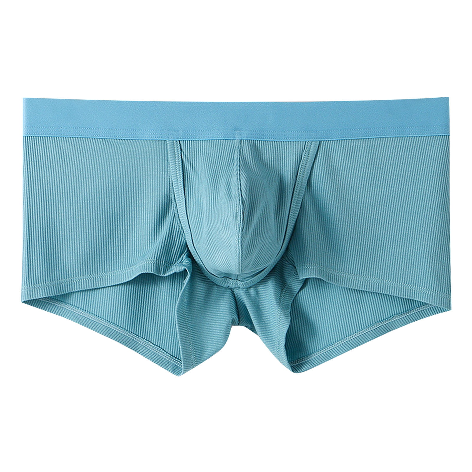 GHSOHS Mens Underwear Ribbed Knit Boxers Briefs Low Rise Underpants ...