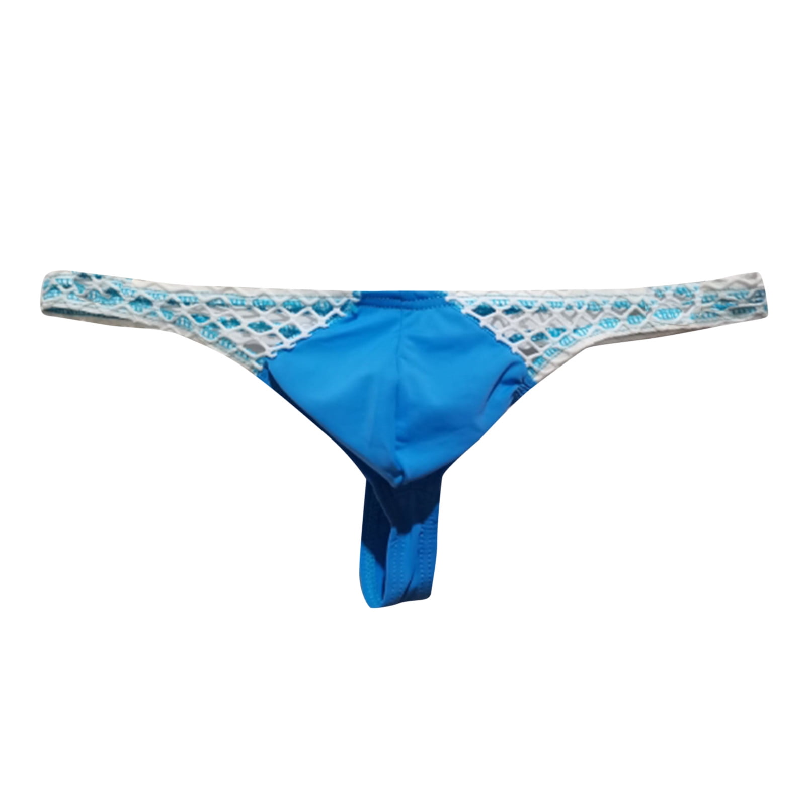 GHSOHS Mens Underwear Solid Color Fashion Ice Silk Mesh Briefs Low Rise ...