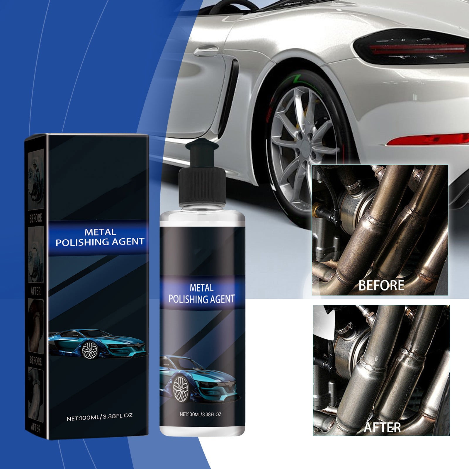 GHSOHS Metal Polish Automobile Car Cleaner Metal Polish Agent Shine ...