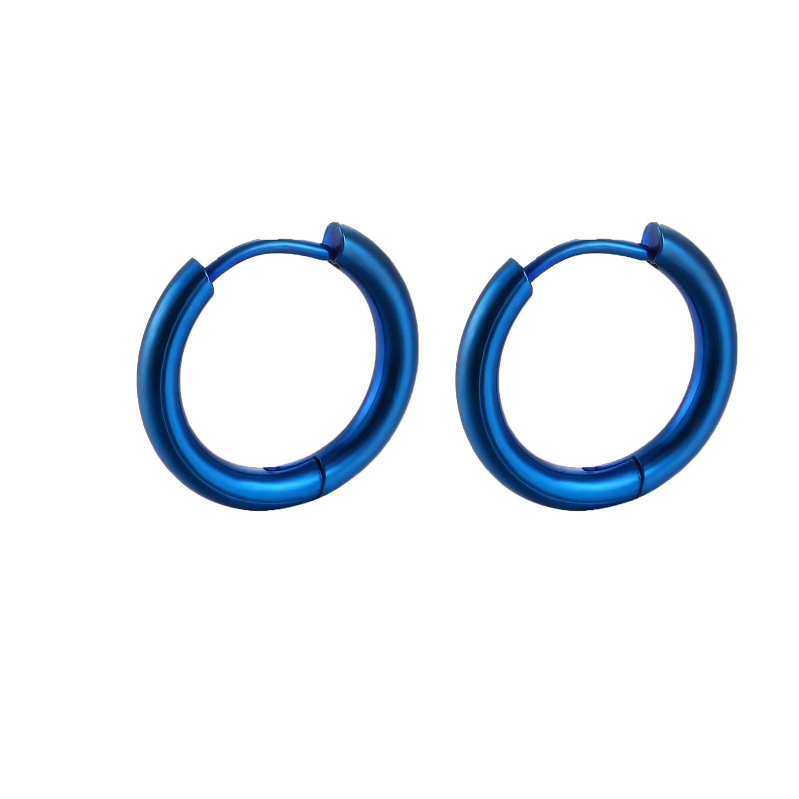 GHSOHS Minimalist Titanium Steel Hoop Earrings for Women Men Unisex ...