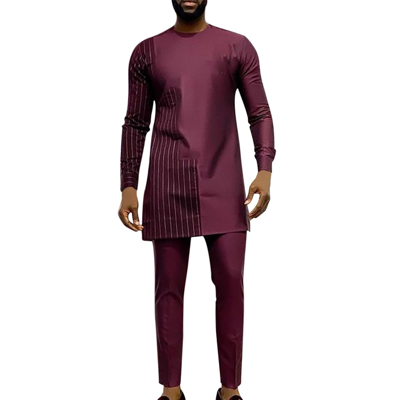 GHSOHS Red Suits for Men Suits for Men Men's Traditional Suit Long ...