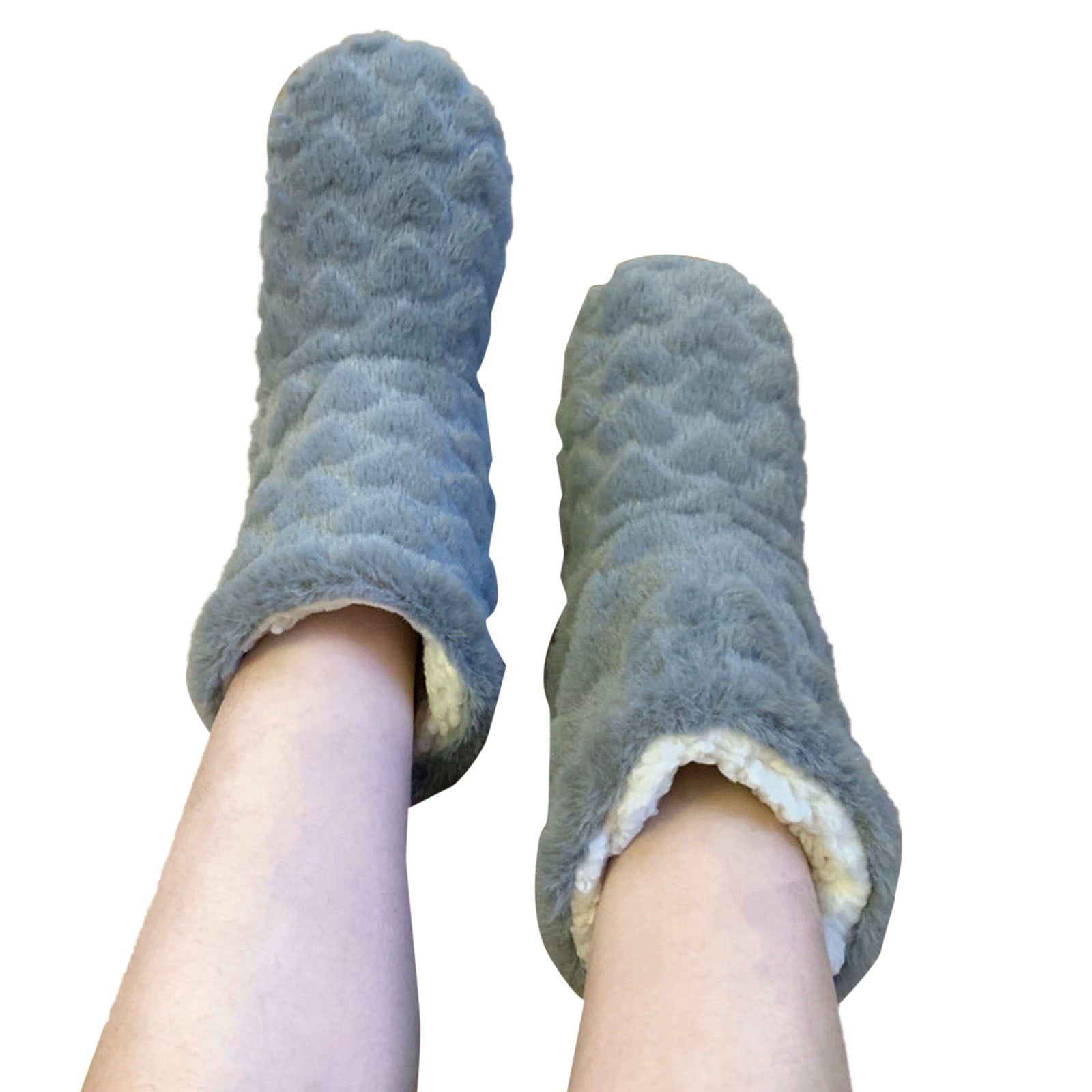 GHSOHS Slippers for Women Fuzzy Warm Slipper Socks High Tube Thickened ...