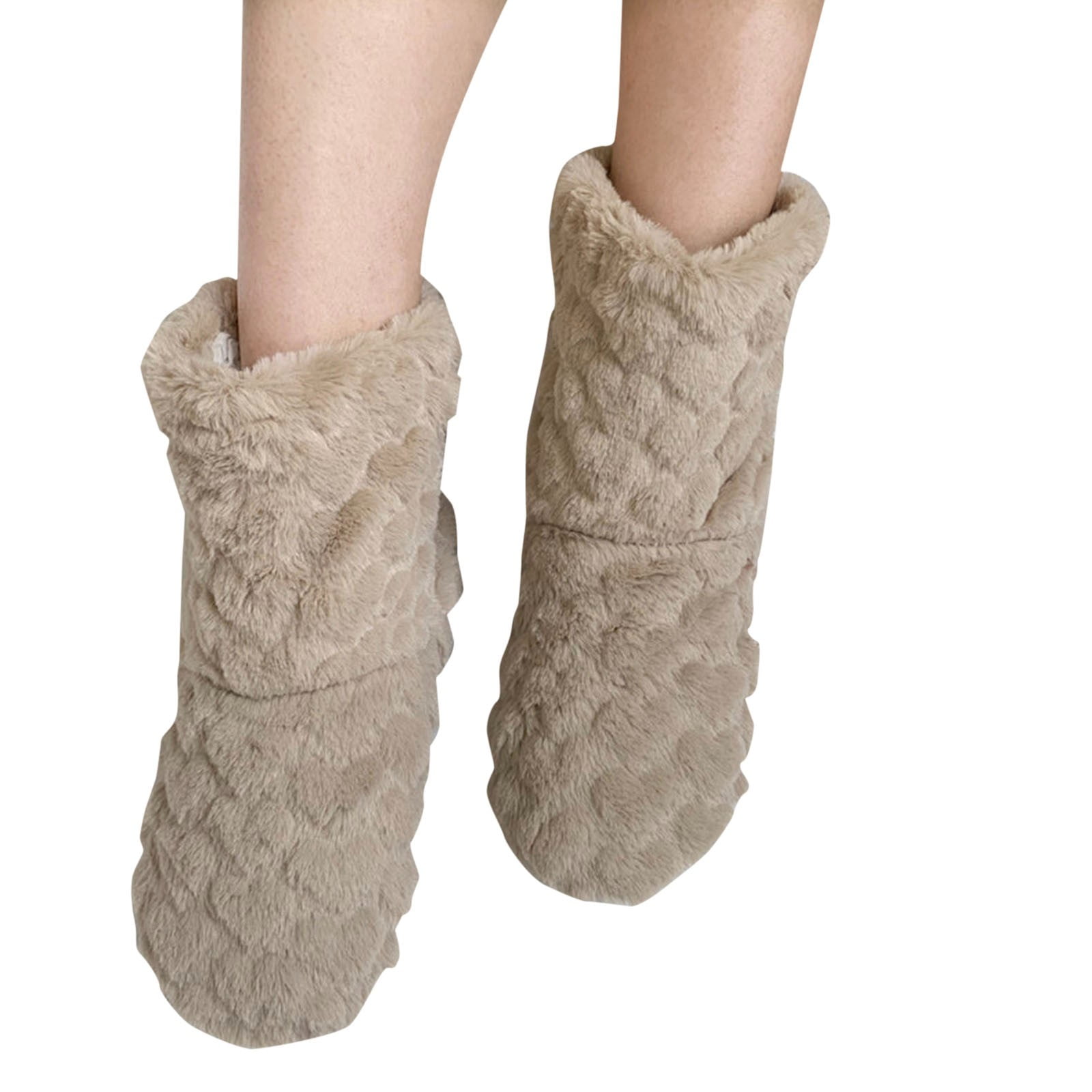 GHSOHS Slippers for Women Fuzzy Warm Slipper Socks High Tube Thickened ...