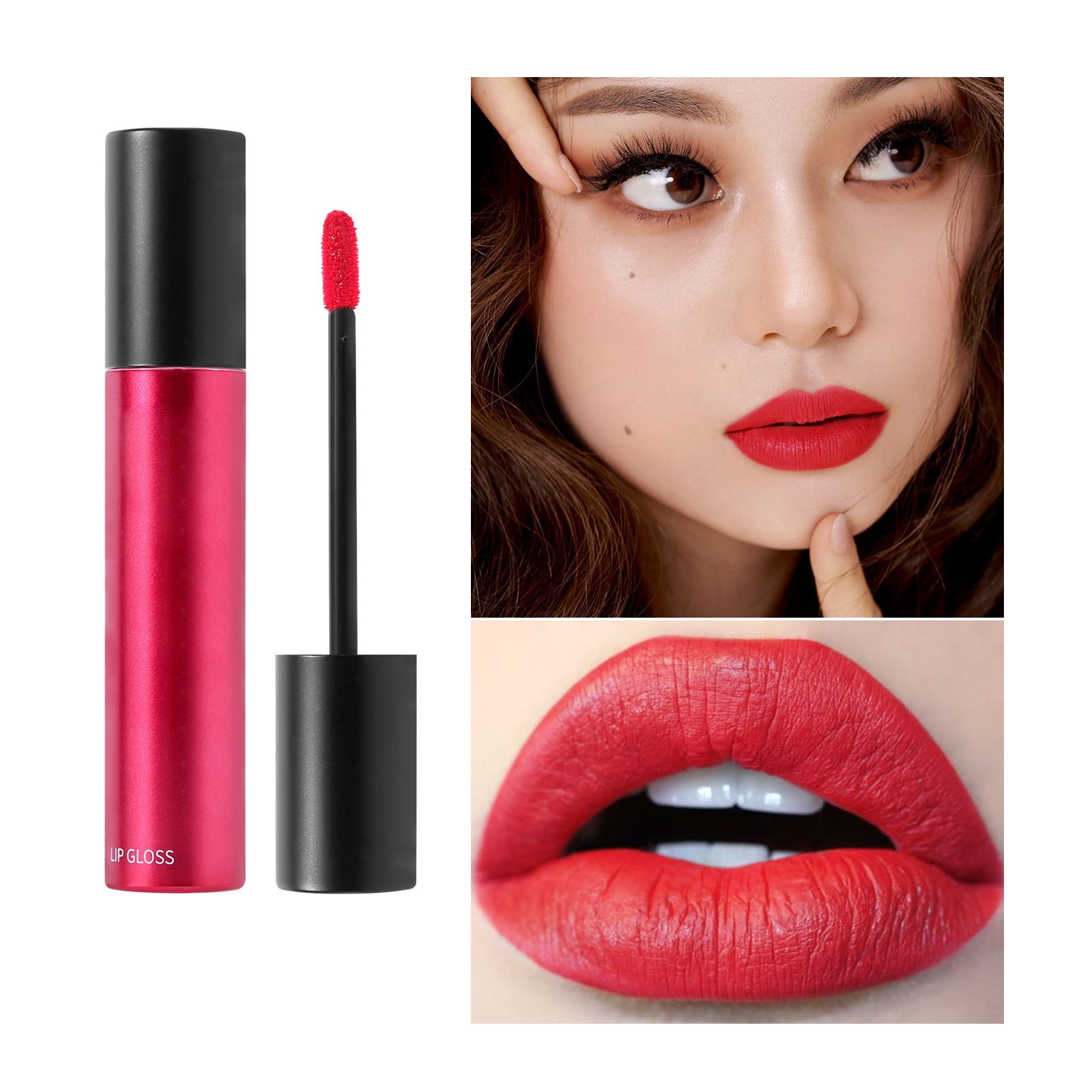 GHSOHS Summer Lip Gloss Blue Lip Gloss Lip Glaze Mattes Liquid Lipstick ...