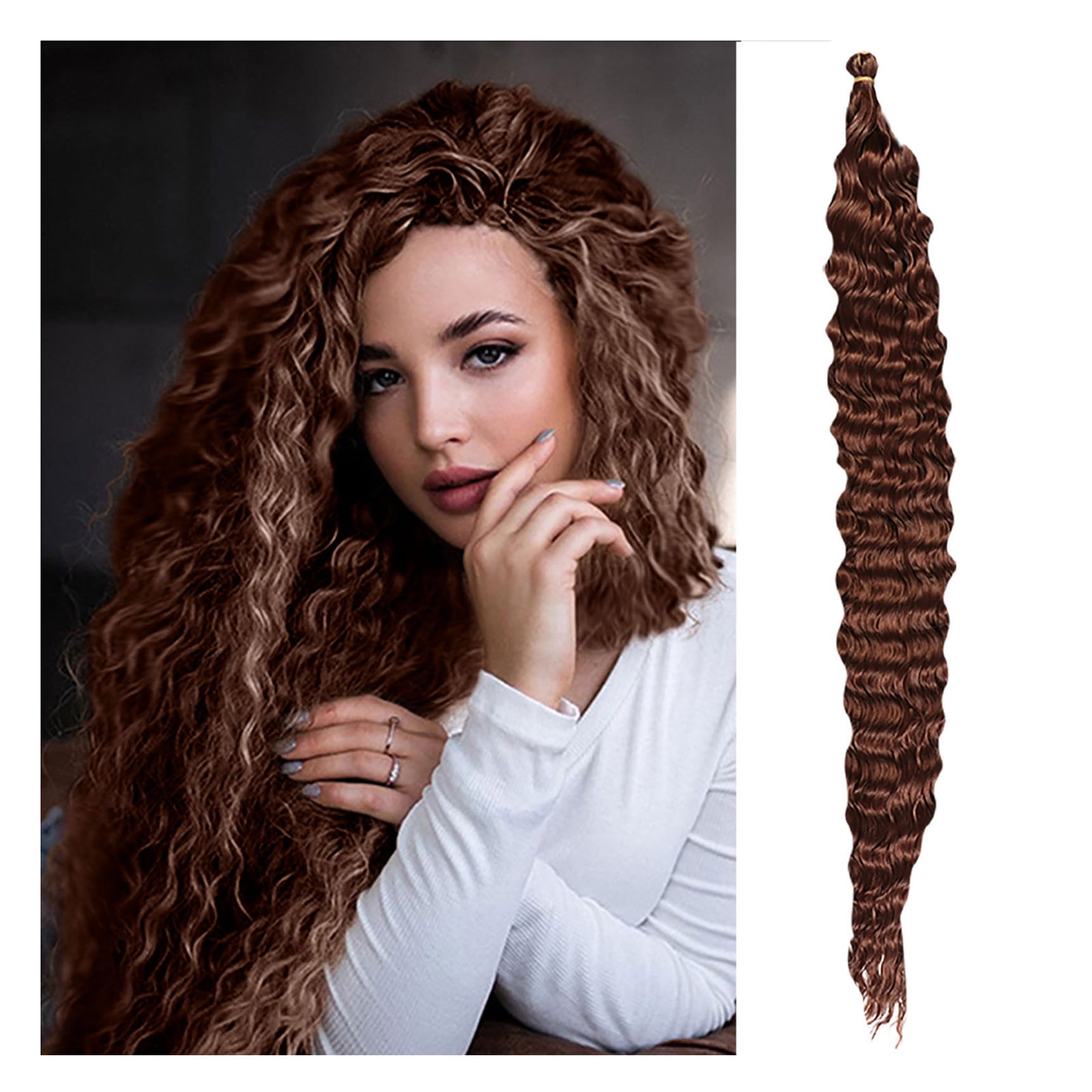 GHSOHS Wigs Human Hair Hairpieces Cute Deep Wave Human Hair Bundles ...