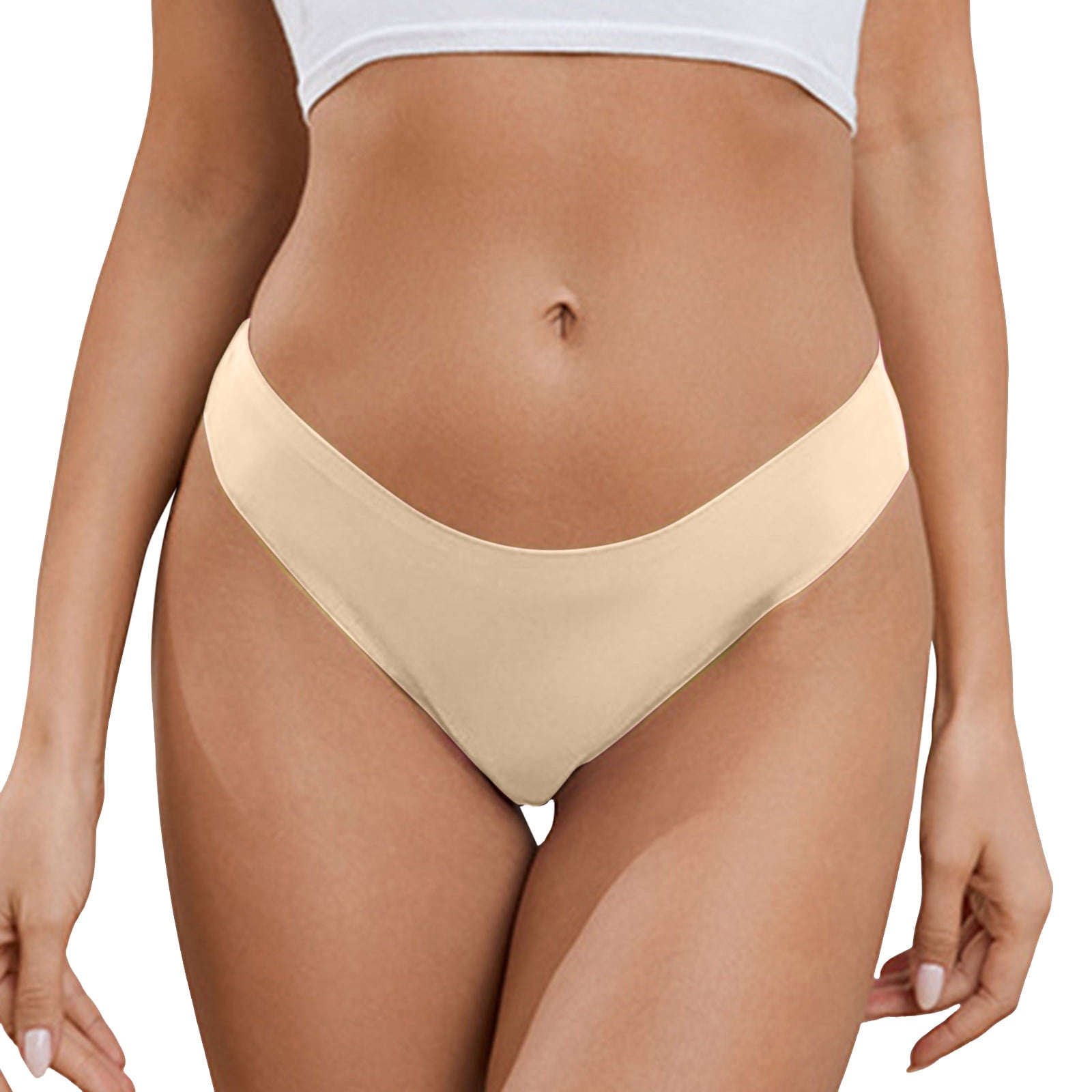 GHSOHS Womens Underwear Brief Women's Thong Thong Women Solid Low Waist Thong Bikini T Line ...