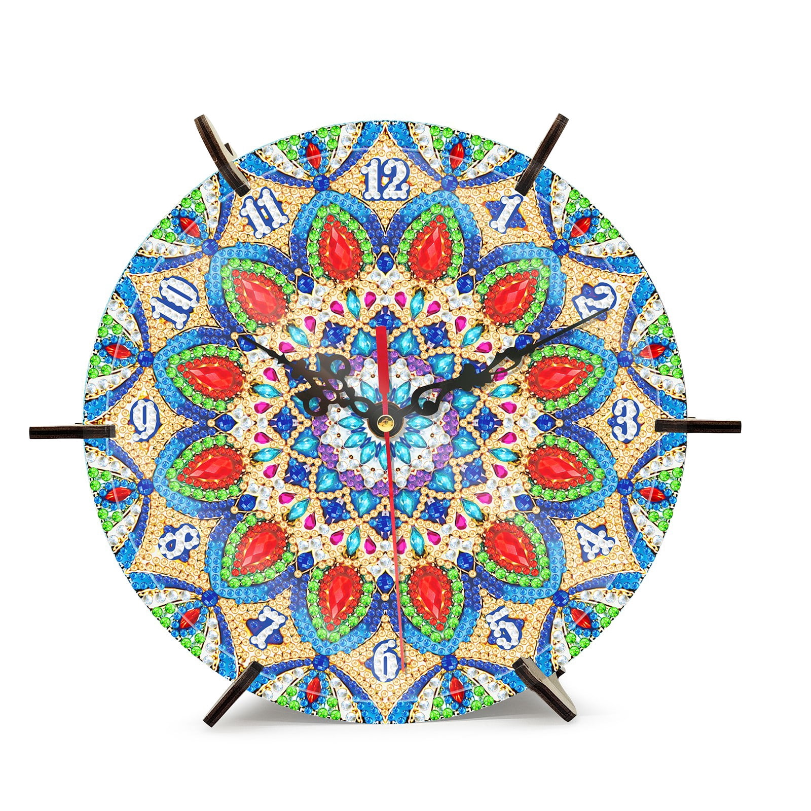GHUNYUN DIY Dot Diamond Clock Diamond Art Painting Mandala Creative ...