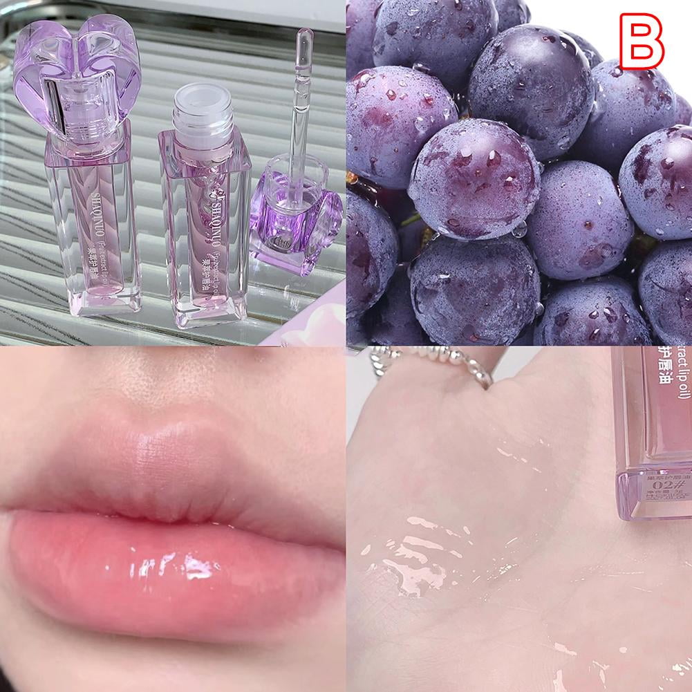 GHYJPAJK [03#Blueberry Flavor] Fruit Lip Oil, Water Lip Balm ...