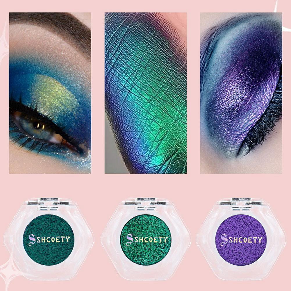 GHYJPAJK 11shcoety Optical Change Color Long Eye Shadow Powder Metal ...