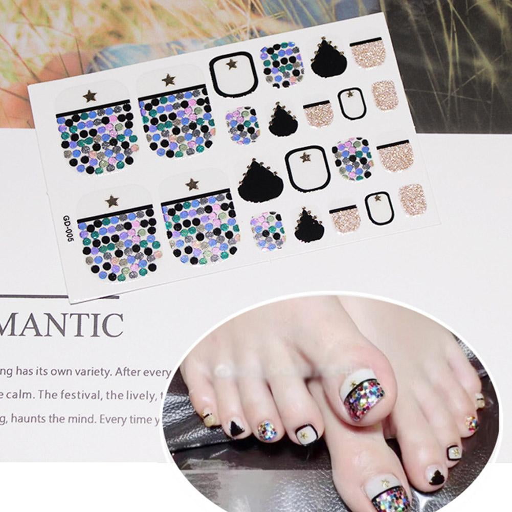 GHYJPAJK 3d Waterproof Toenail Foot Stickers Nail Stickers - Walmart.com