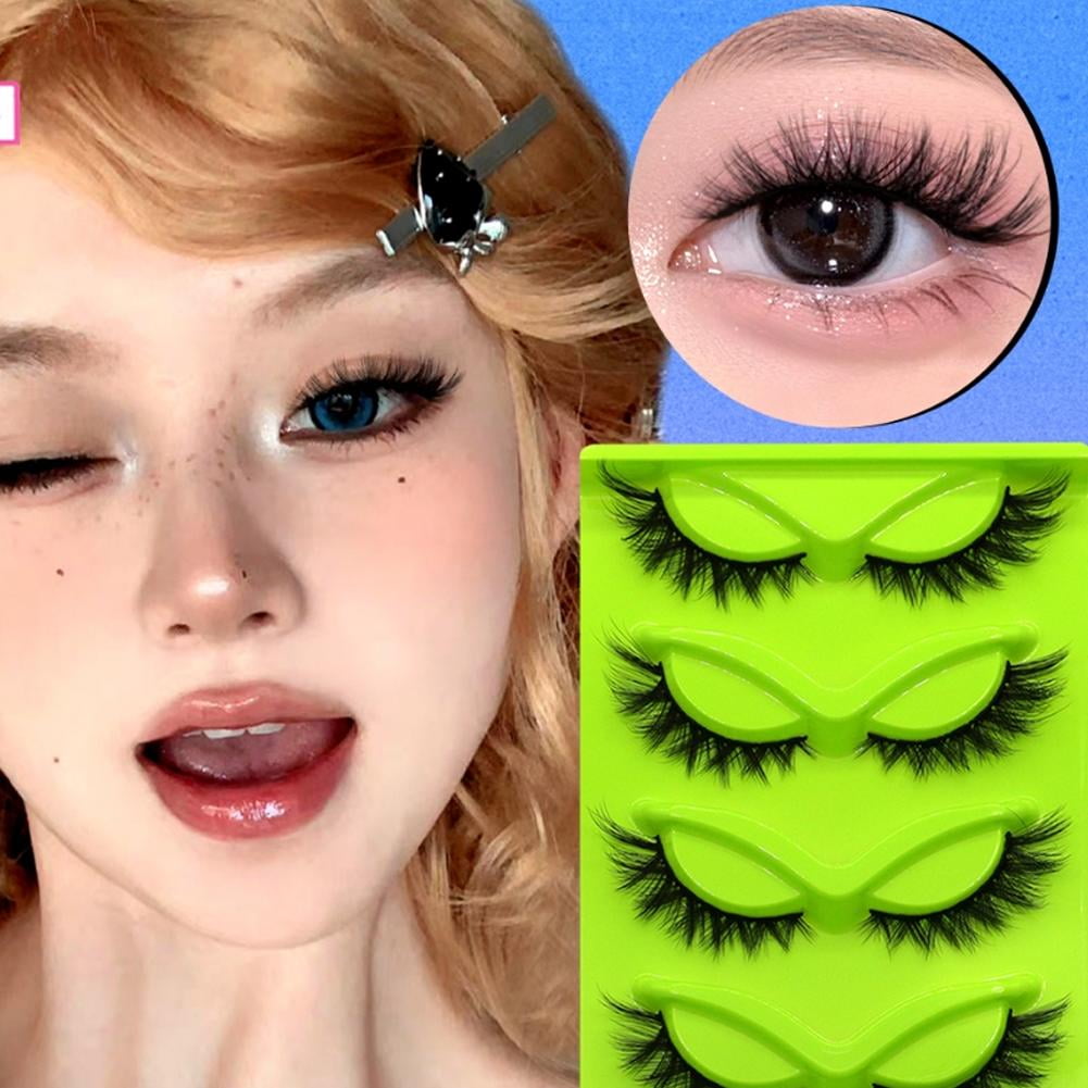 GHYJPAJK 3dmao-235 Green Fox Eyes Cat Eyes Red Eyelashes - Walmart.com