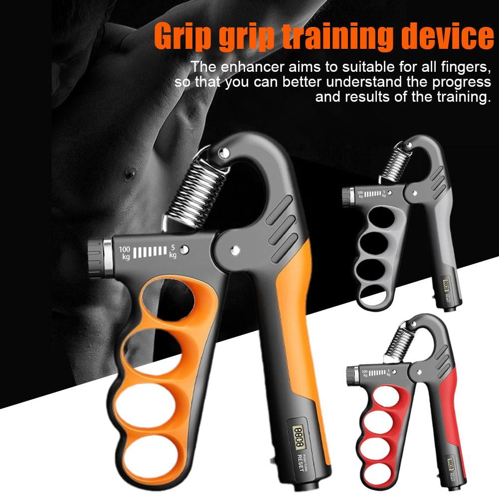 GHYJPAJK 5-100kg Adjustable Hand Grip Strengthener Hand Grip Trainer ...