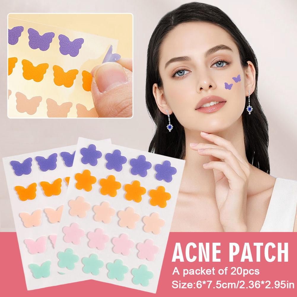 GHYJPAJK Acne Patch Butterfly Flower 5-color Fade Acne - Walmart.com