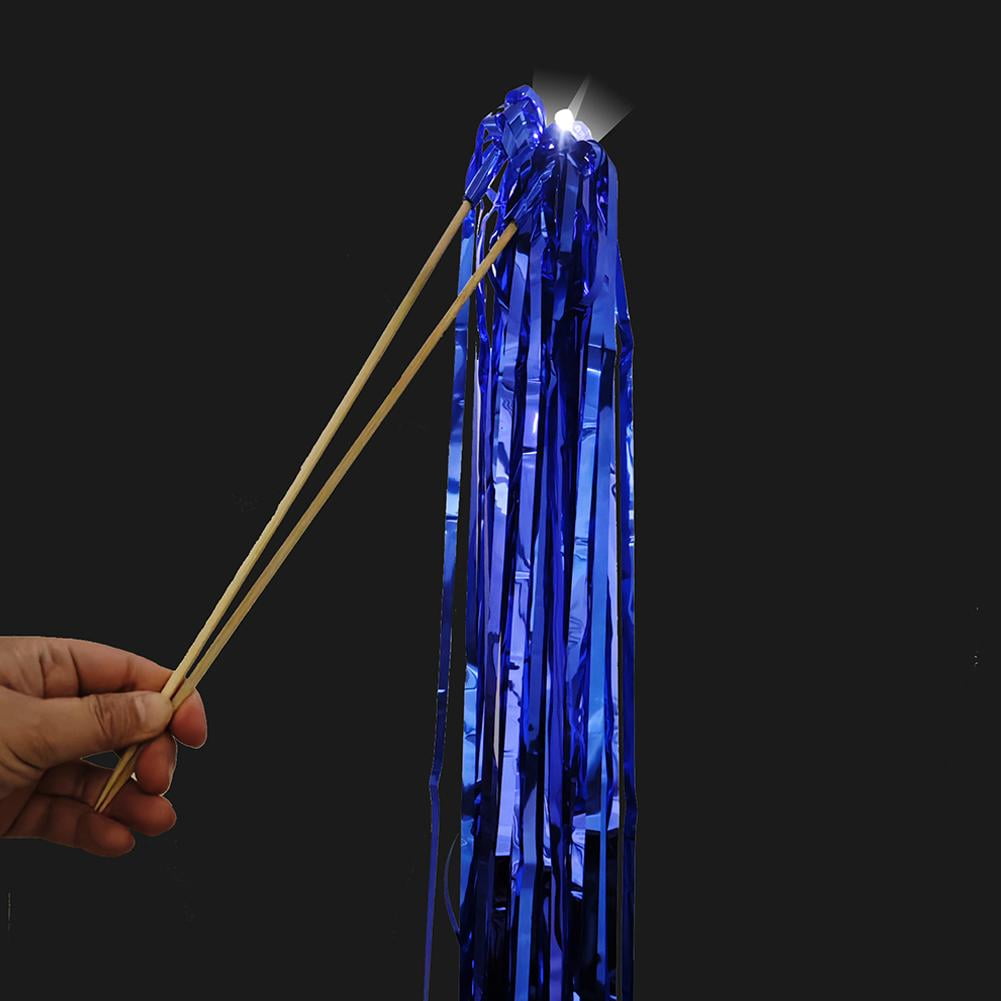 GHYJPAJK BBASILIYSD Lighted Wedding Wands100pcs LED Tinsel Wedding ...